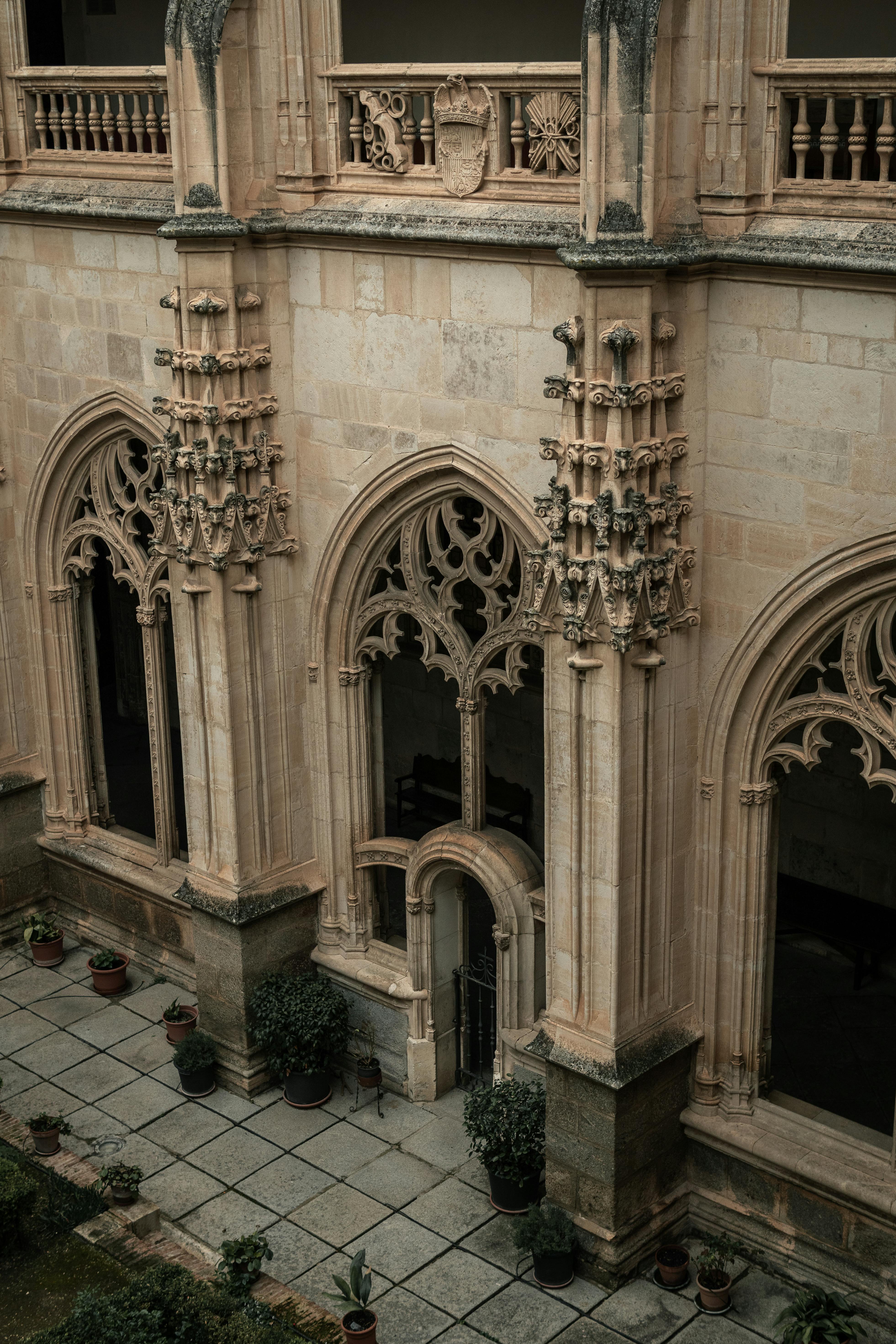 Courtyard of the Monastery of San Juan de los Reyes in Toledo, Spain ...