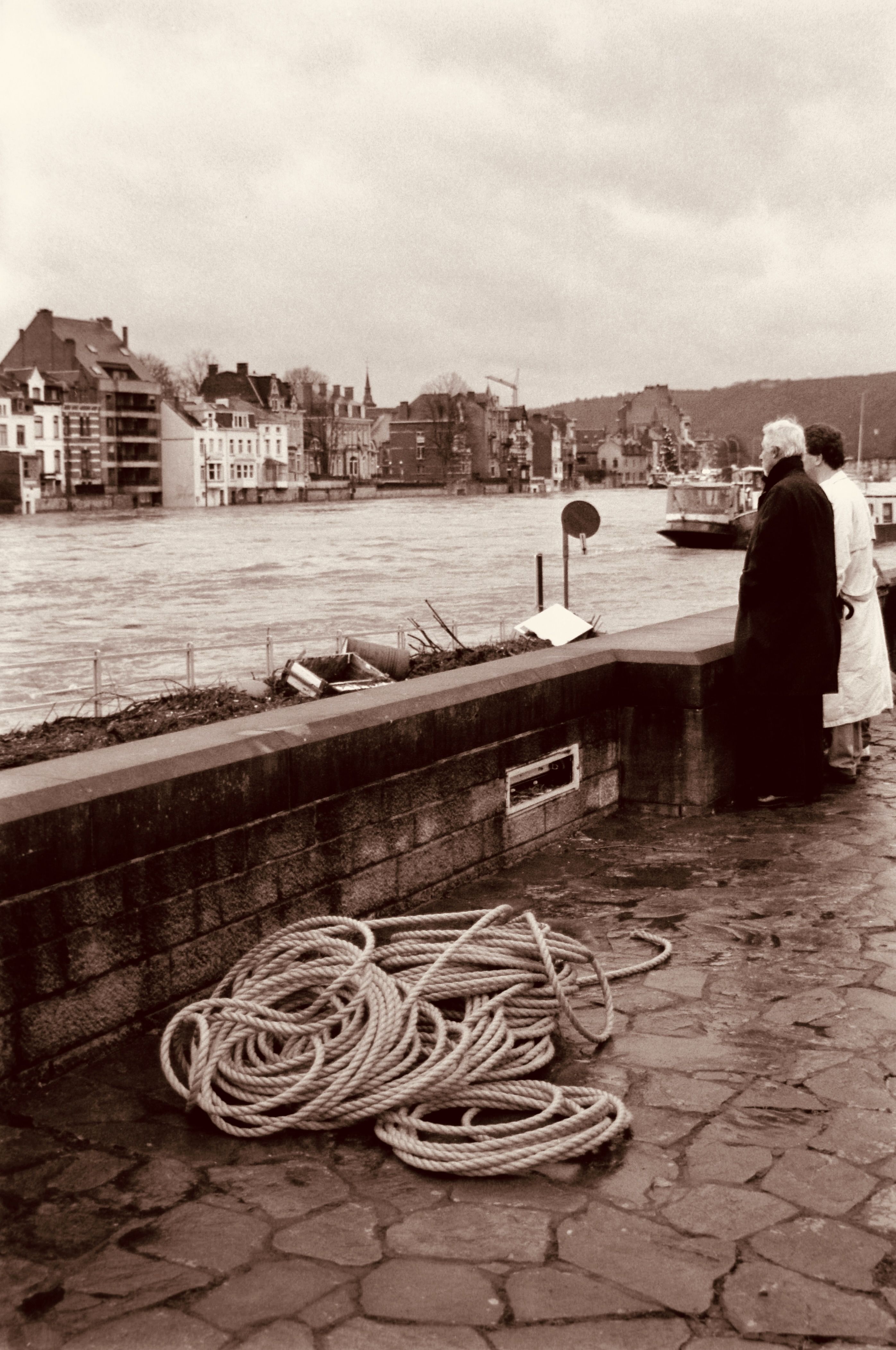 People Standing by a River · Free Stock Photo