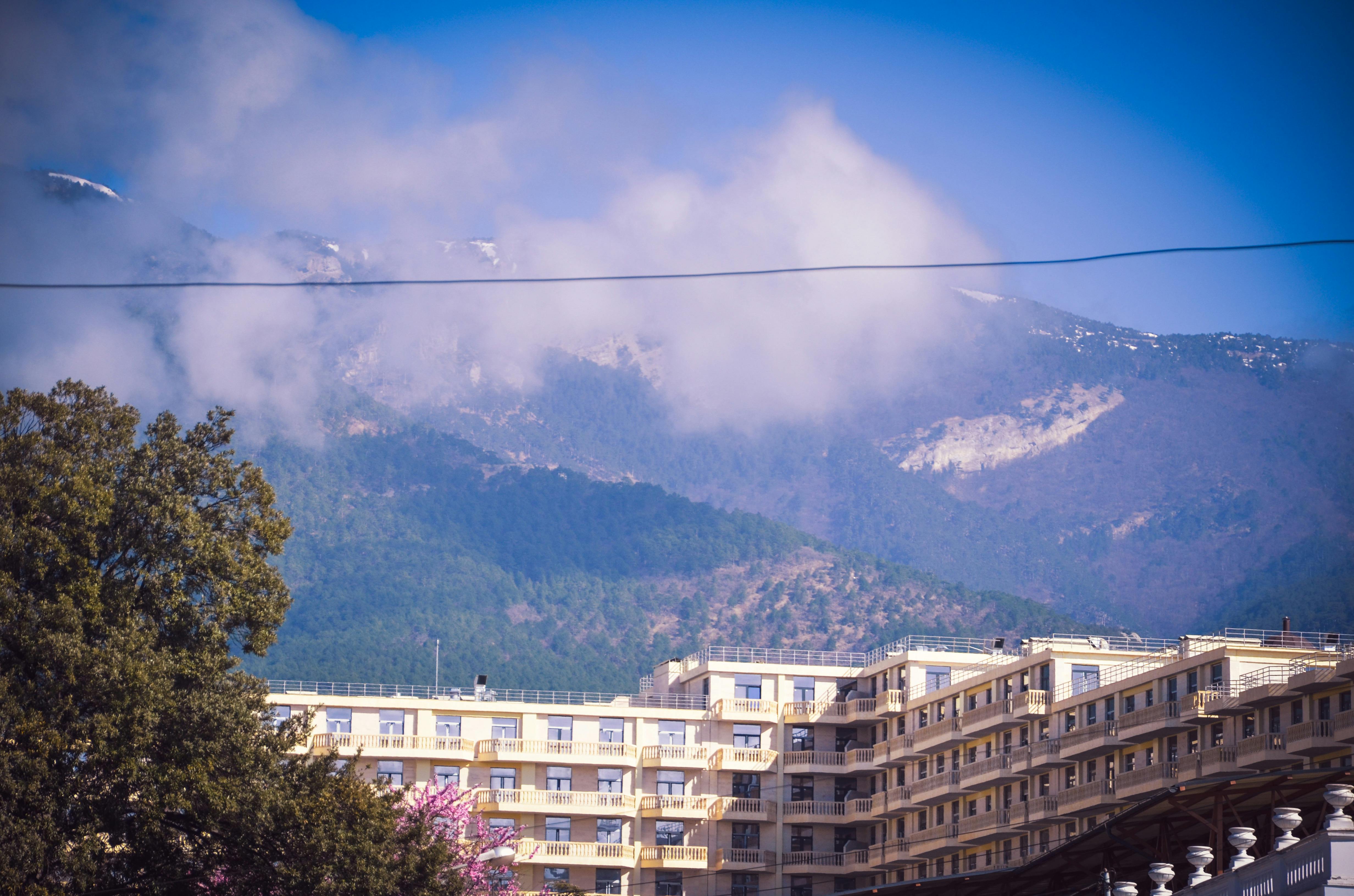 A Building in Mountains · Free Stock Photo
