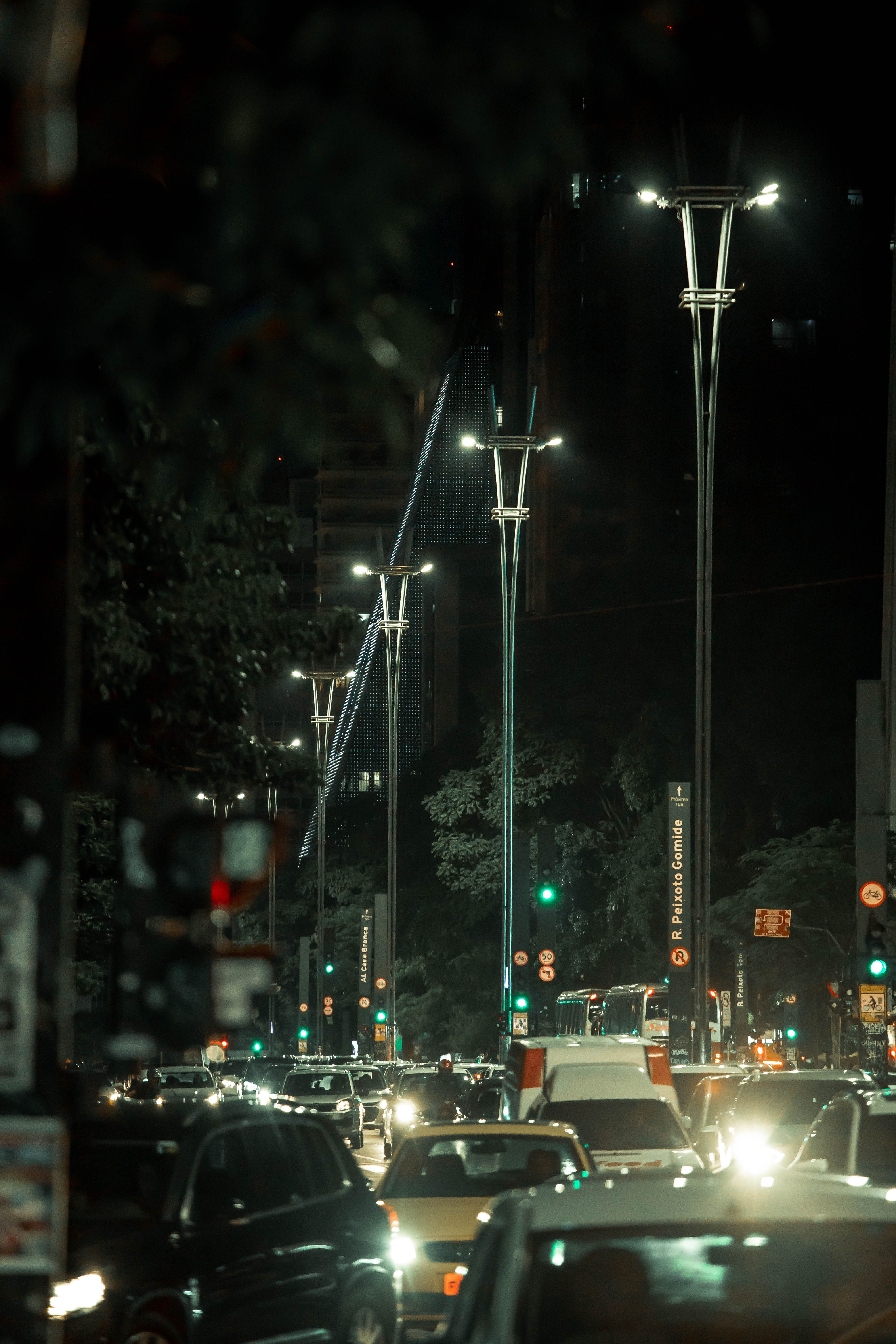 Traffic Jam at Night · Free Stock Photo