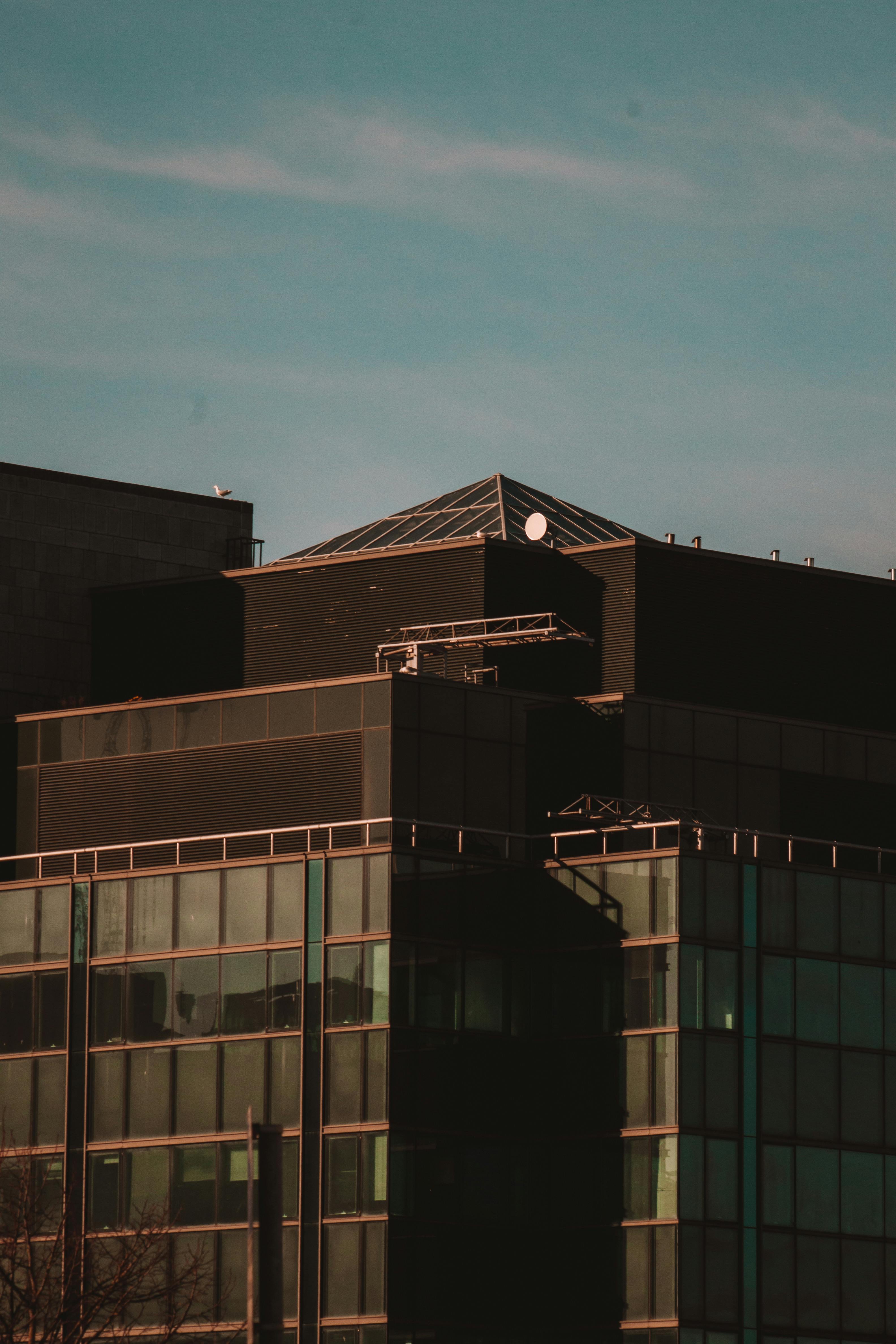Rooftop of Modern office Building · Free Stock Photo