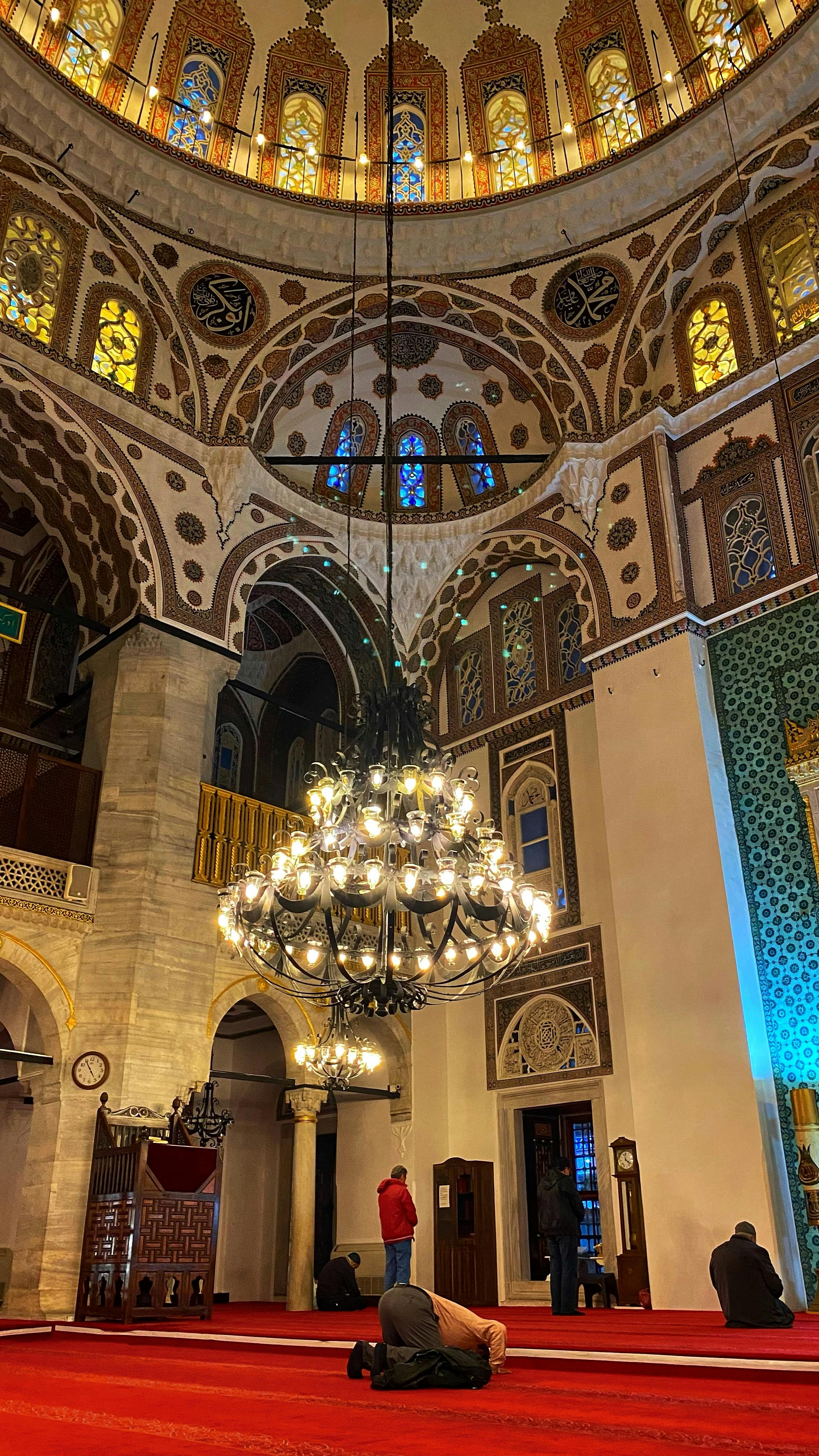Men Inside the Mosque Praying Room · Free Stock Photo