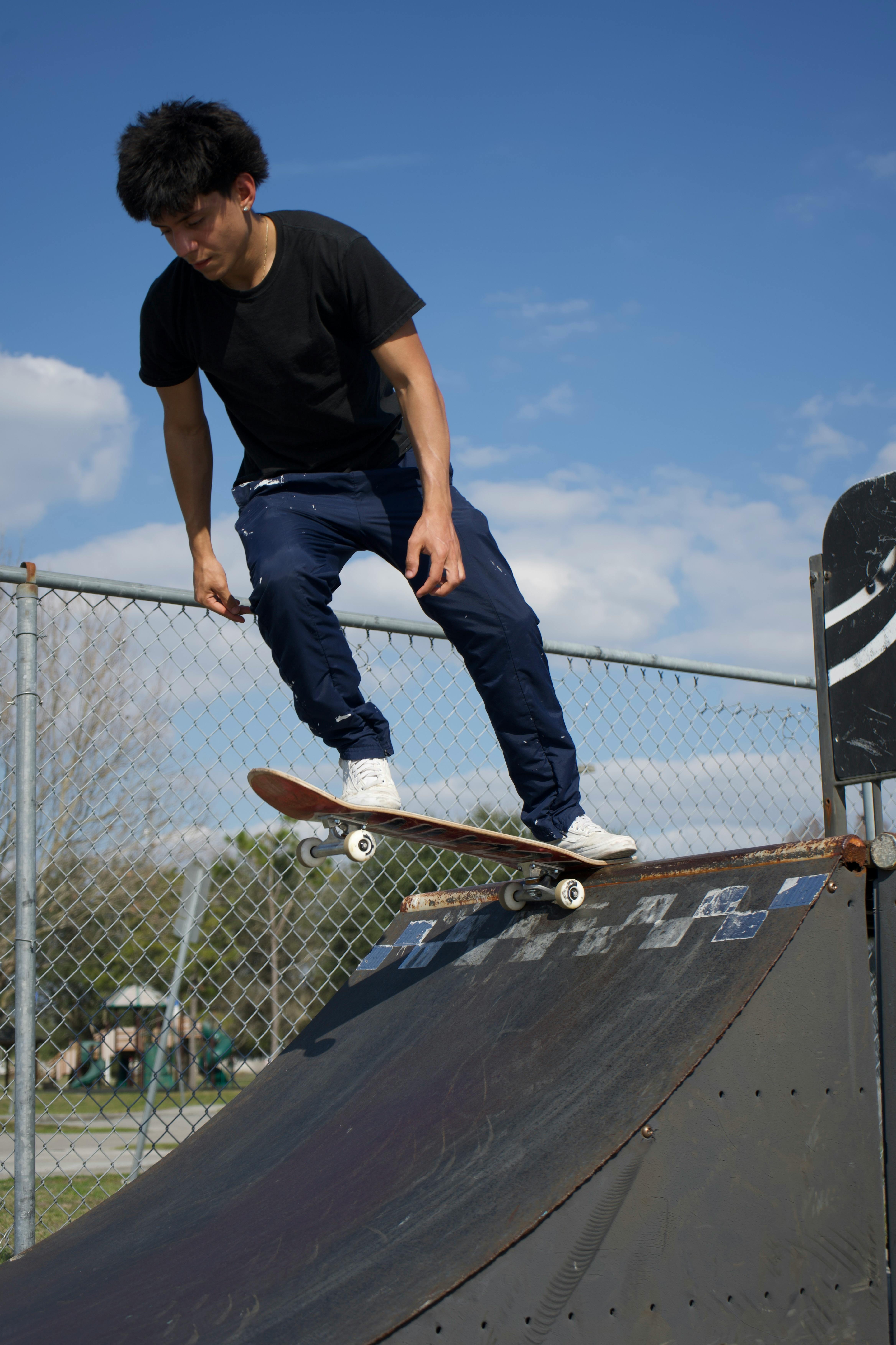 Man Skateboarding on the Ramp · Free Stock Photo