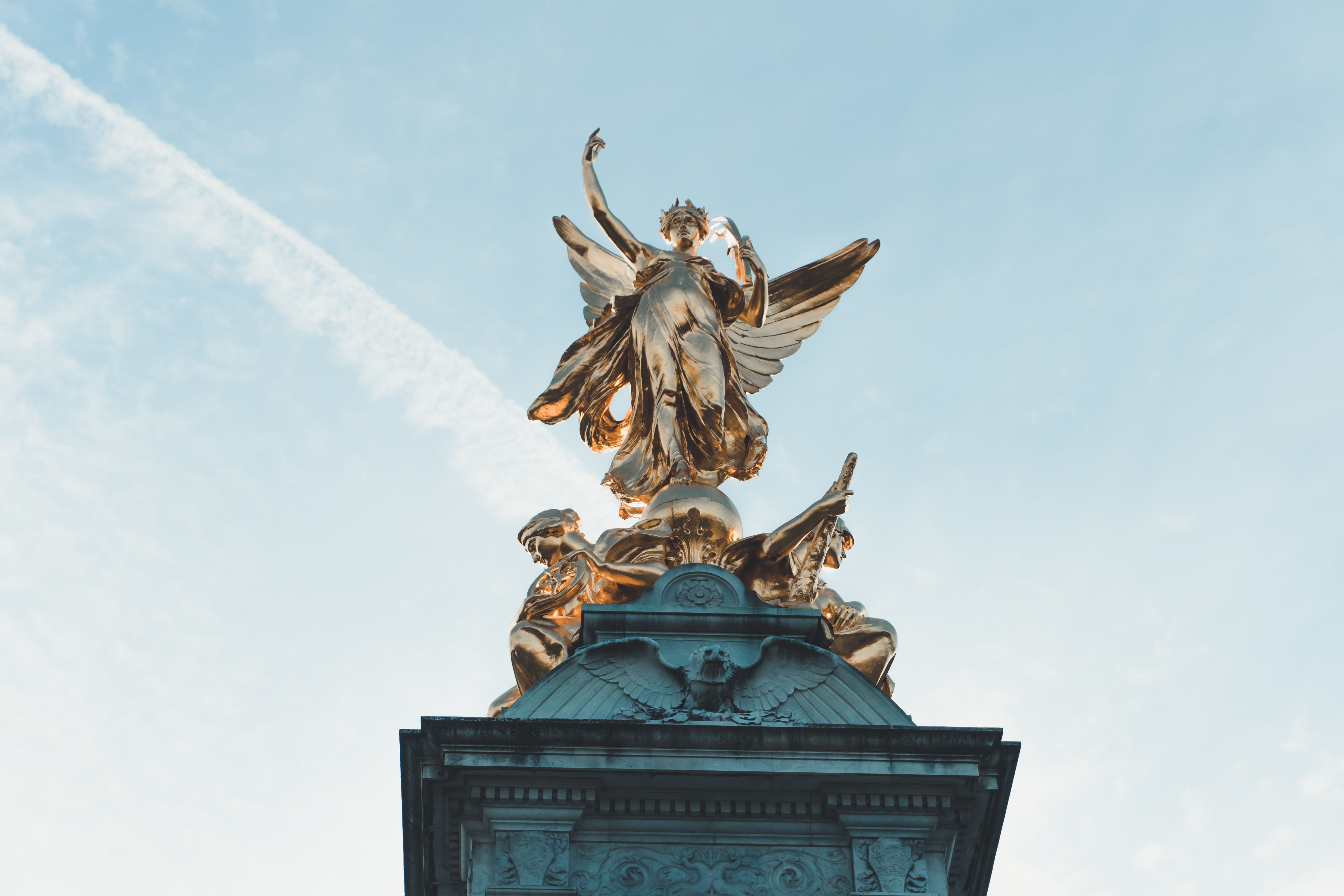 Angel Statue Under Blue Sky · Free Stock Photo