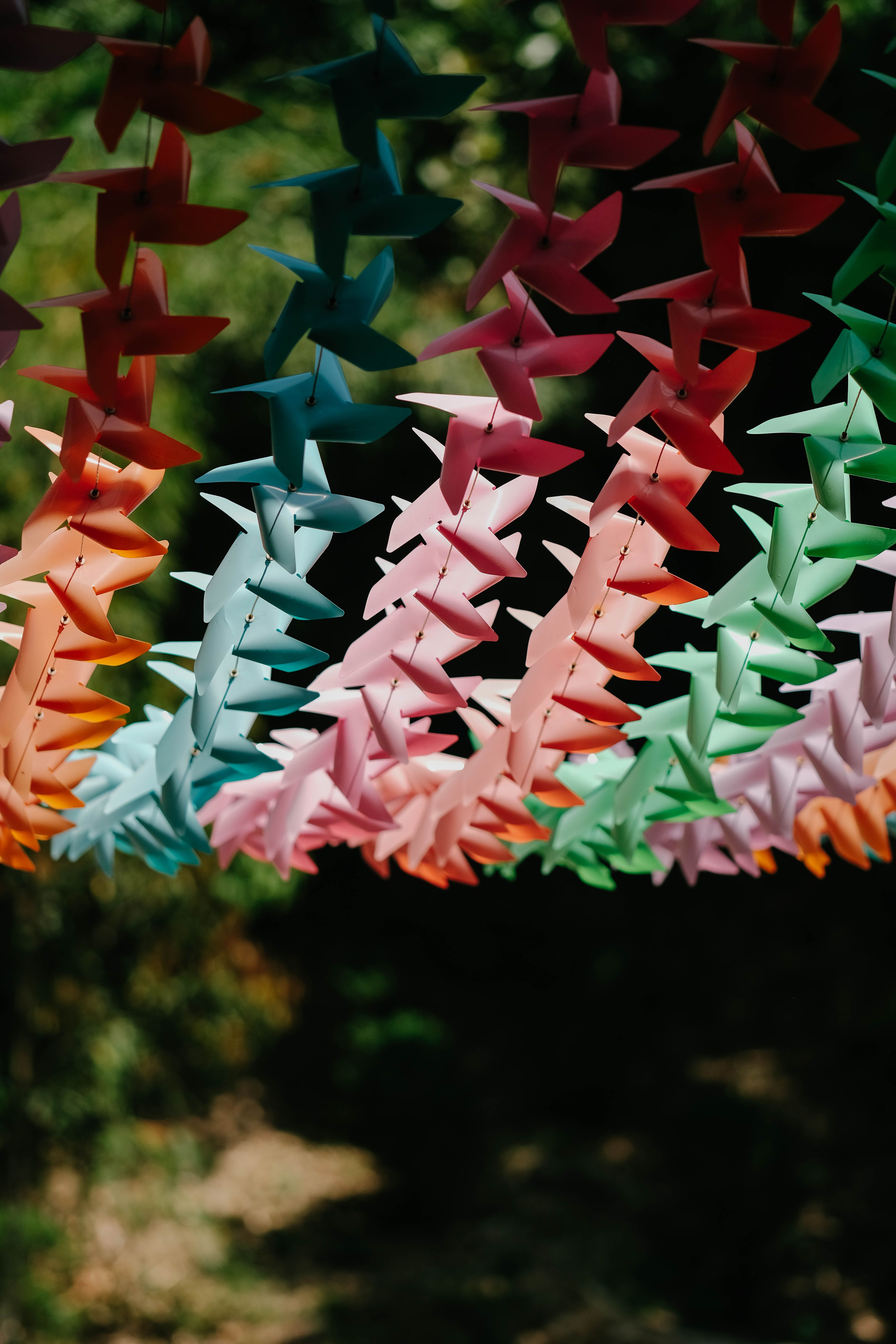 Close up of Colorful, Paper Decorations · Free Stock Photo