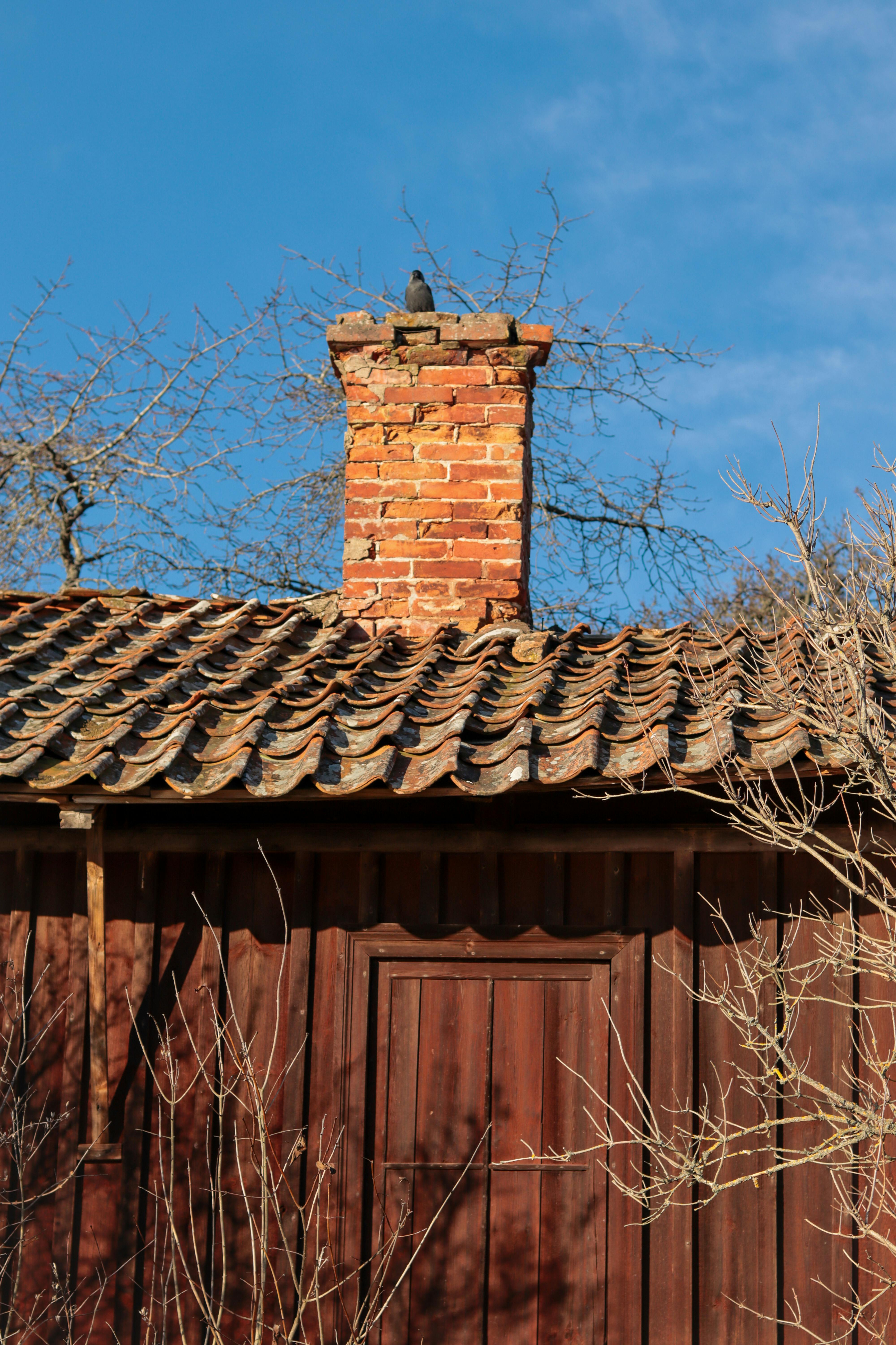 Wooden House with chimney · Free Stock Photo