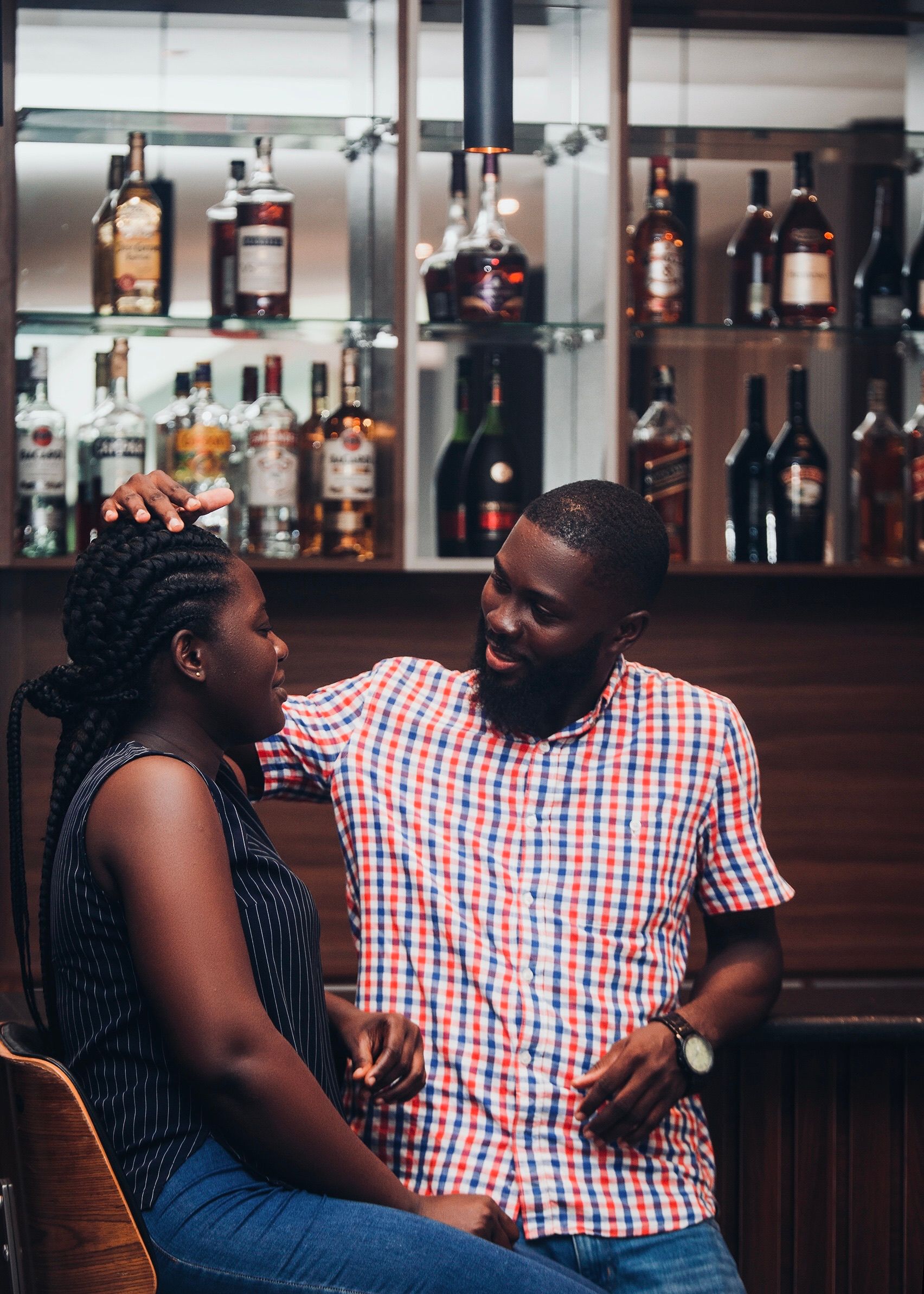 Talking Couple Drinking Beer · Free Stock Photo