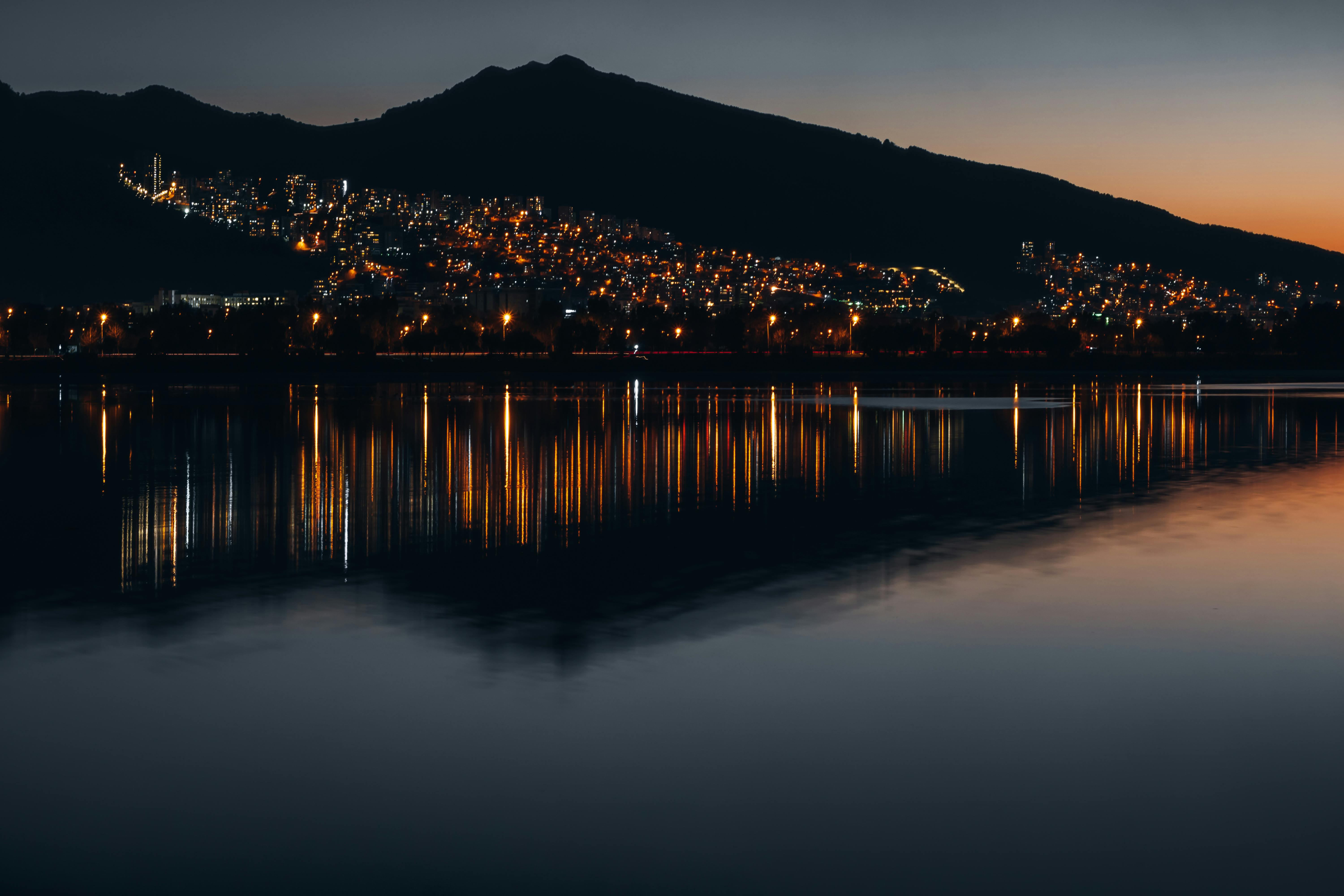 A Terrace with the View of a Seaside Town · Free Stock Photo