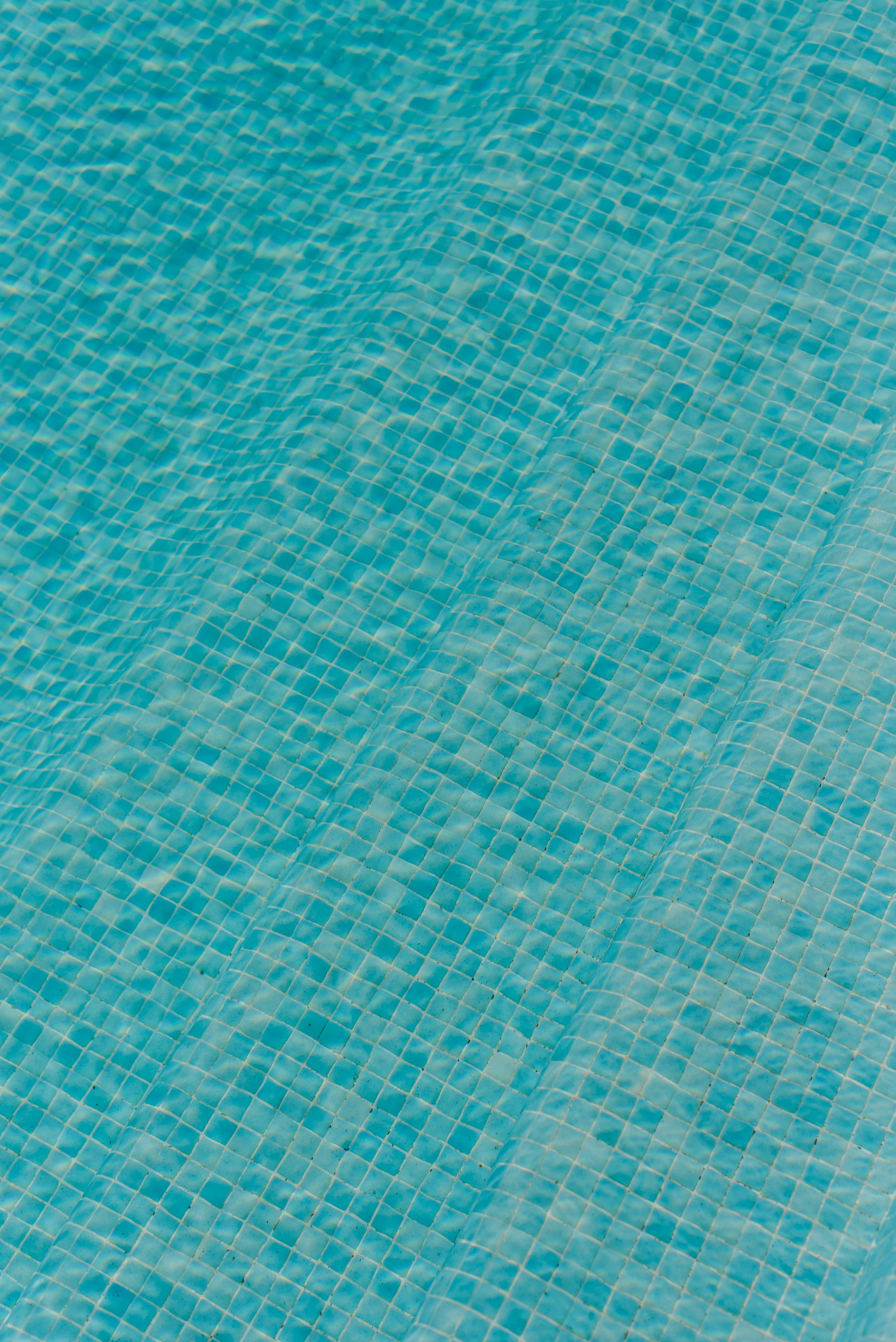 Top View Photography of Blue Pool Tiles · Free Stock Photo