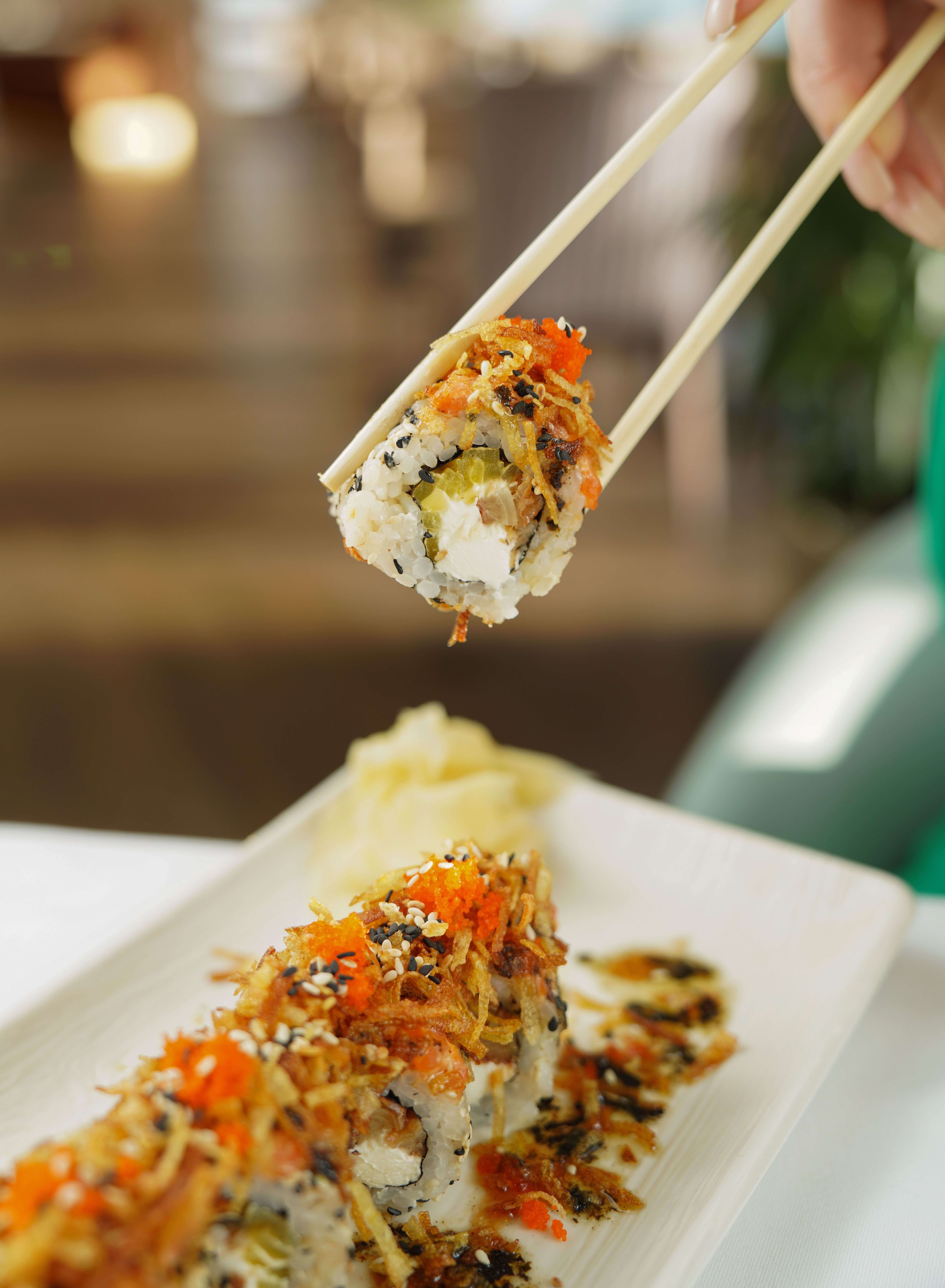 Chopsticks Holding Food · Free Stock Photo
