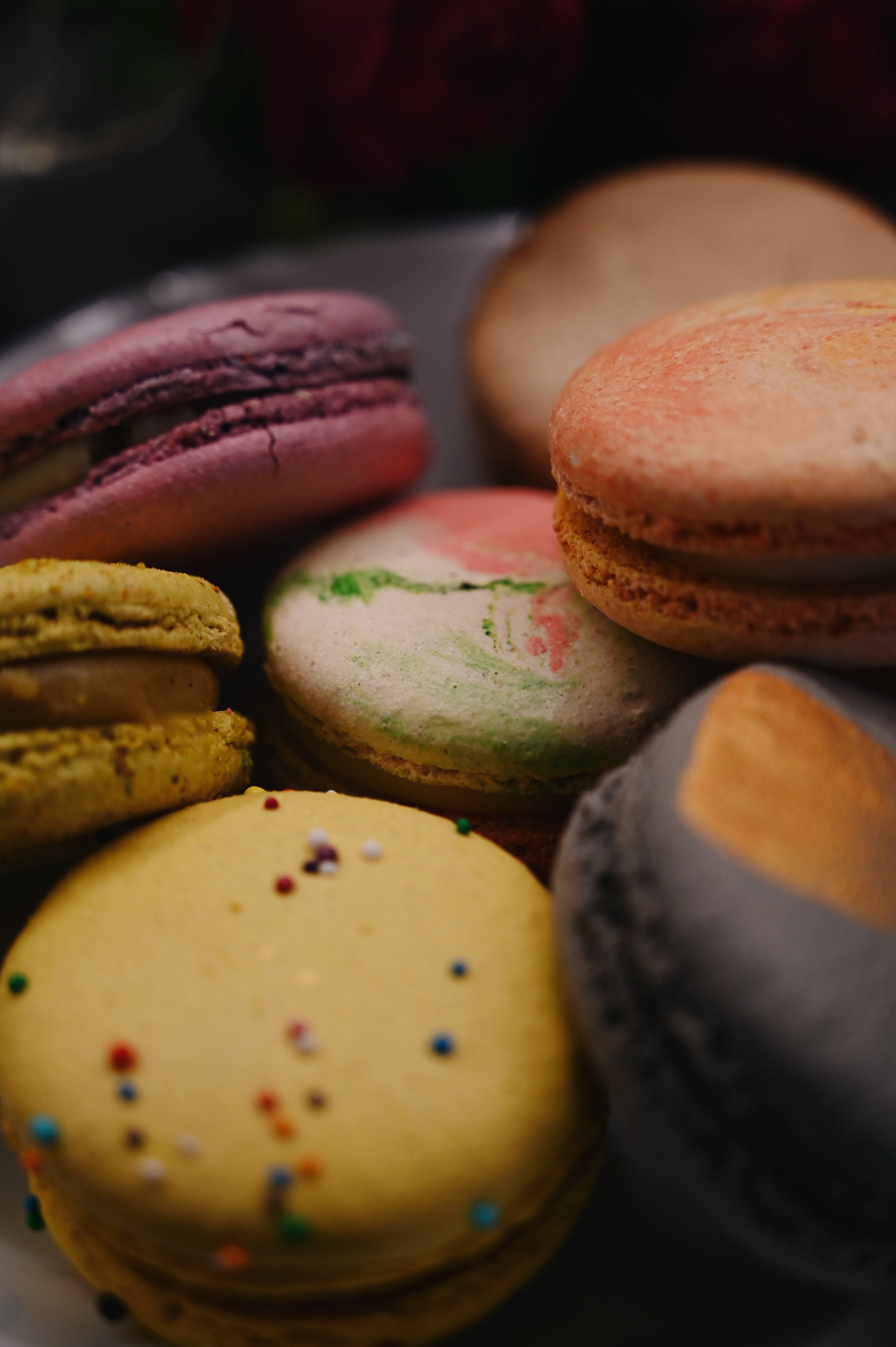 Macarons in Close Up · Free Stock Photo