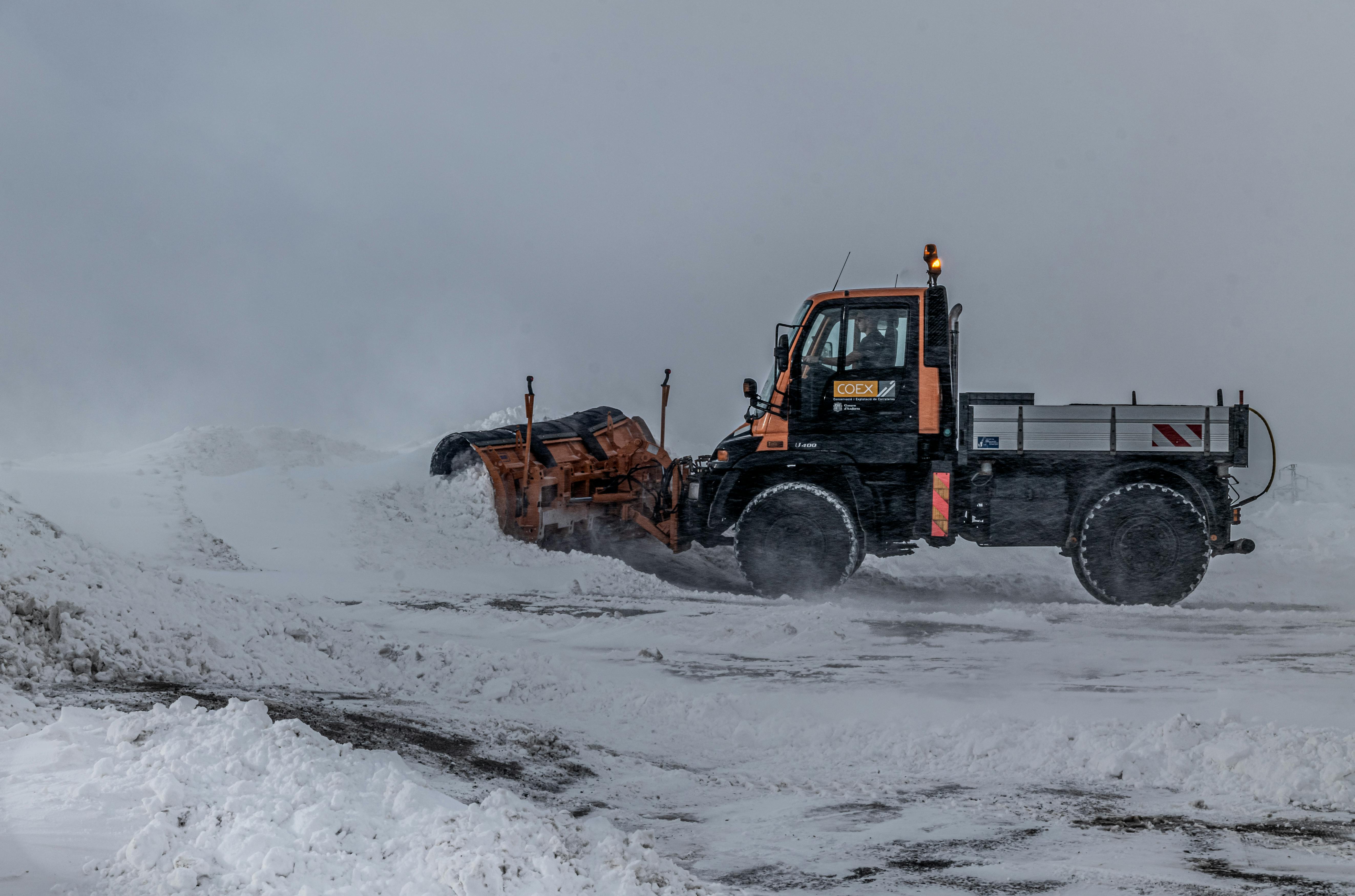 Snowplow Truck in Winter · Free Stock Photo
