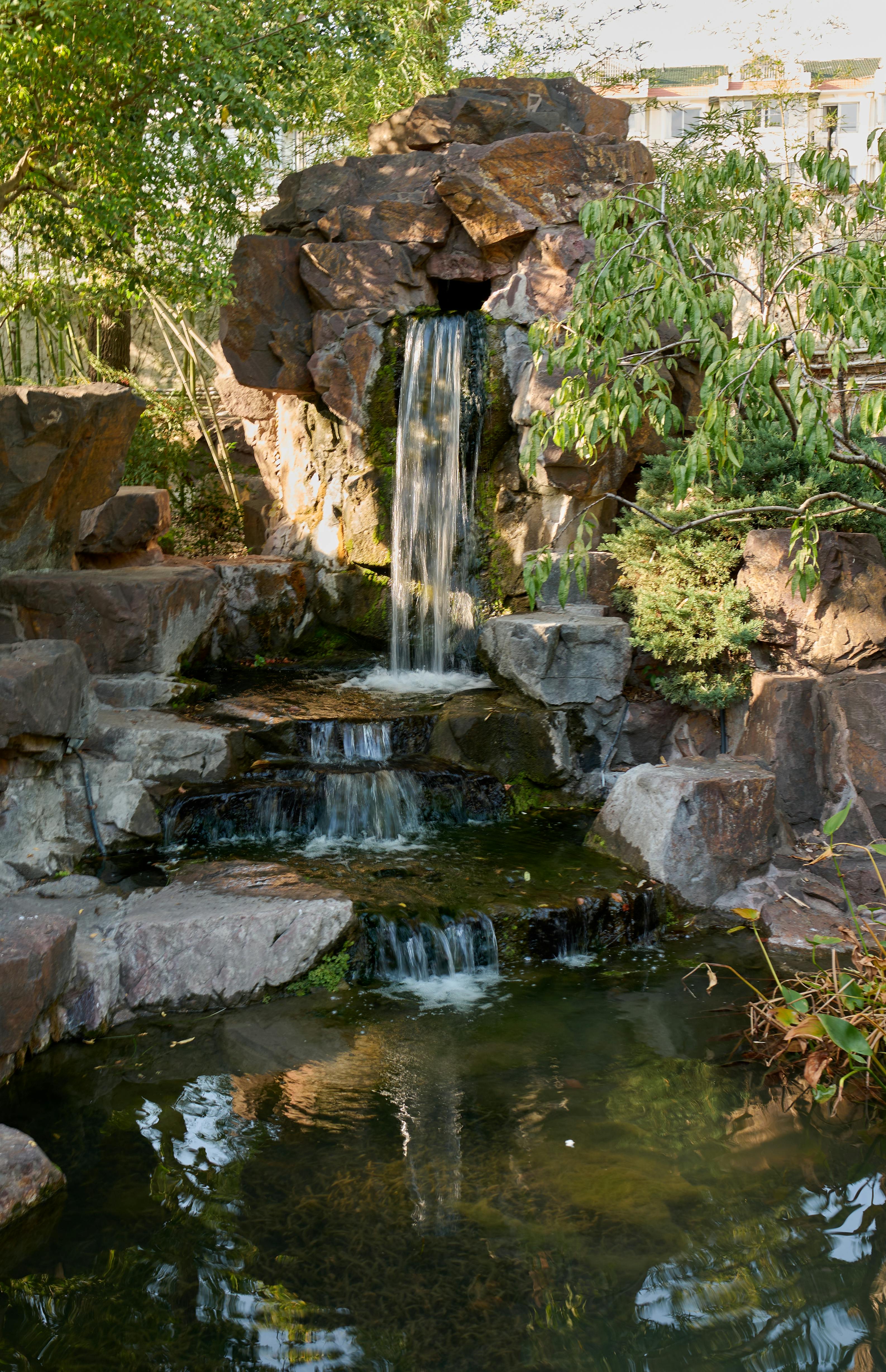 Rocks around Waterfall · Free Stock Photo
