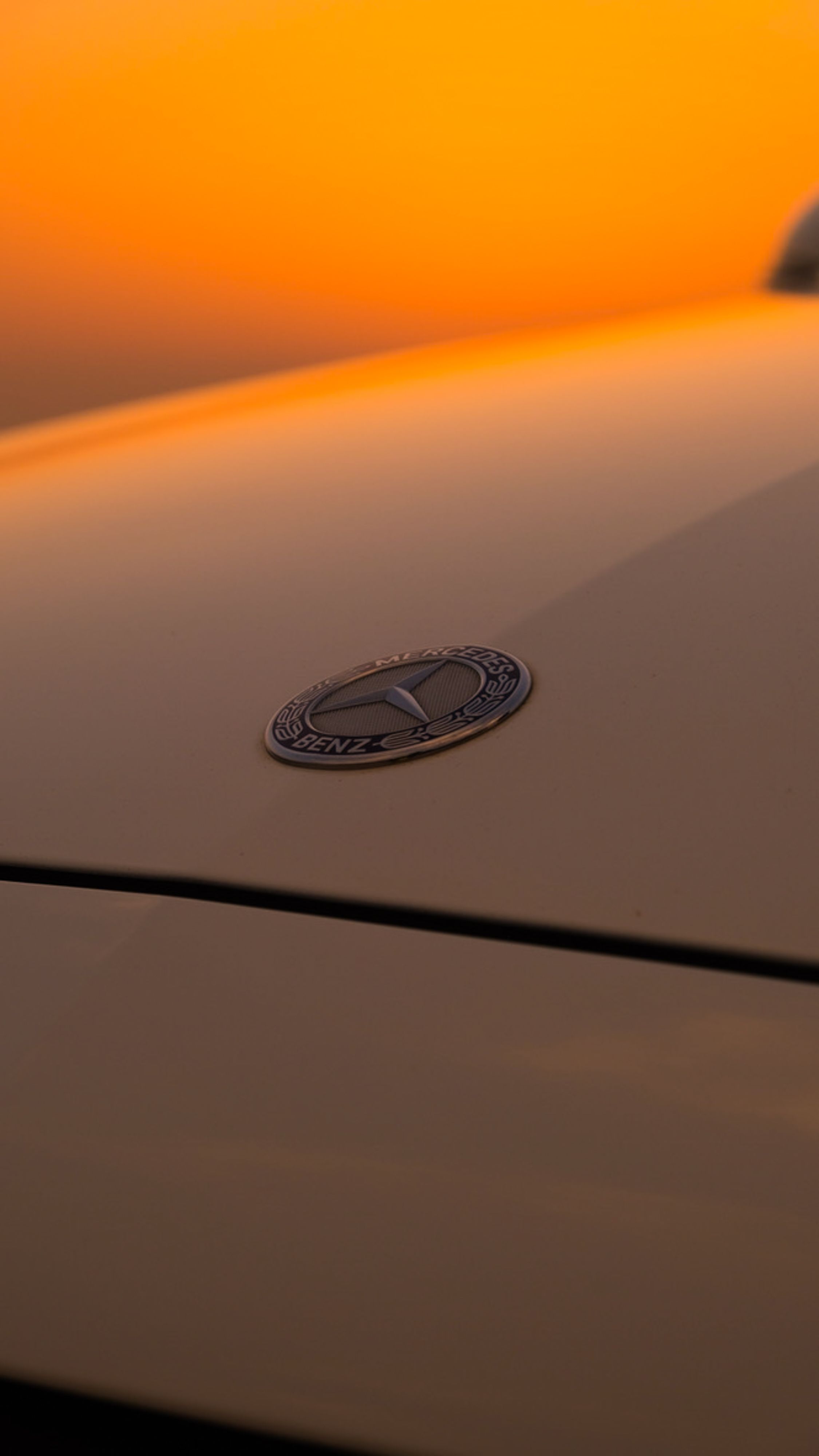 Close up of Mercedes Emblem on Livery at Sunset · Free Stock Photo