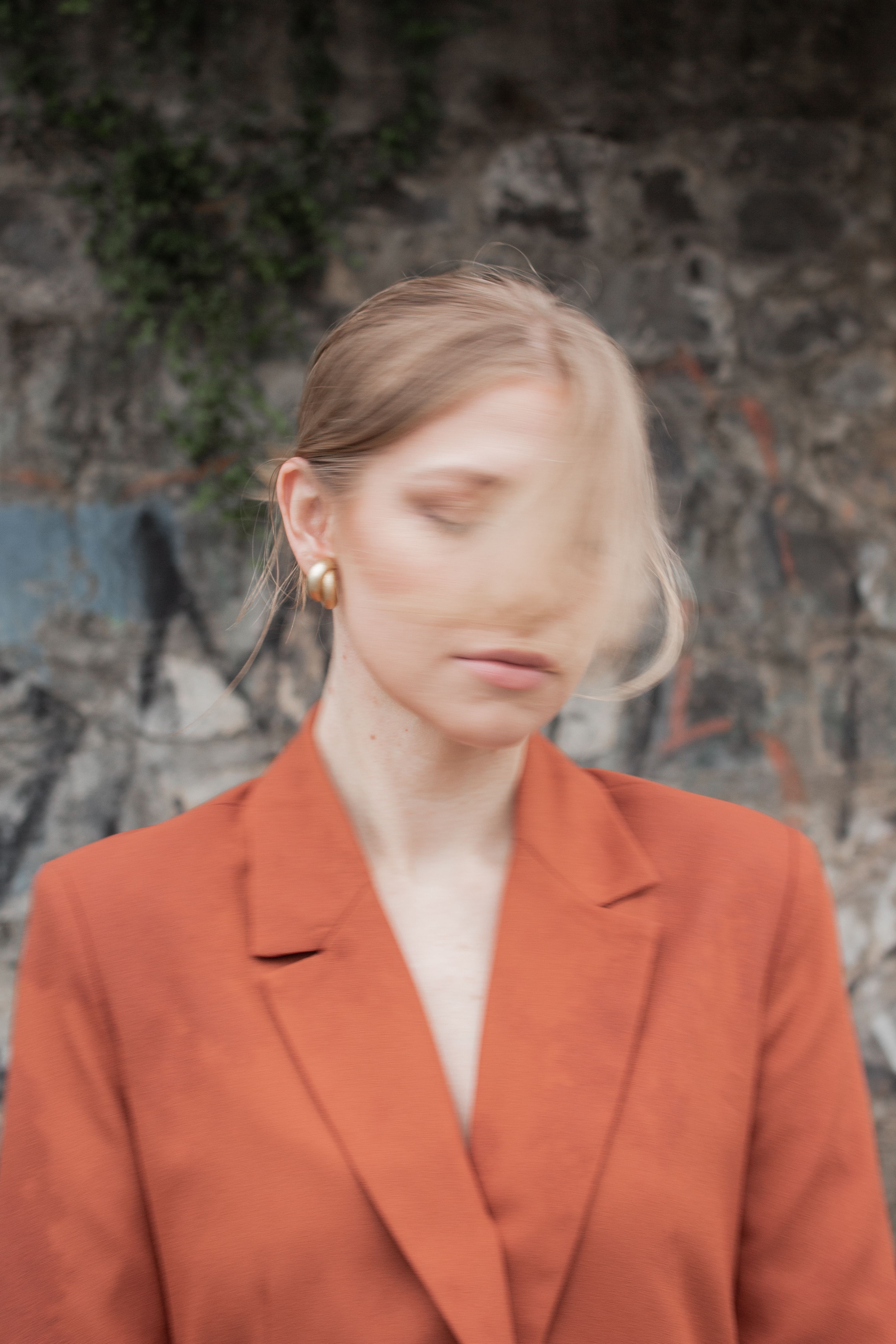 Young Woman with Disheveled Hair · Free Stock Photo