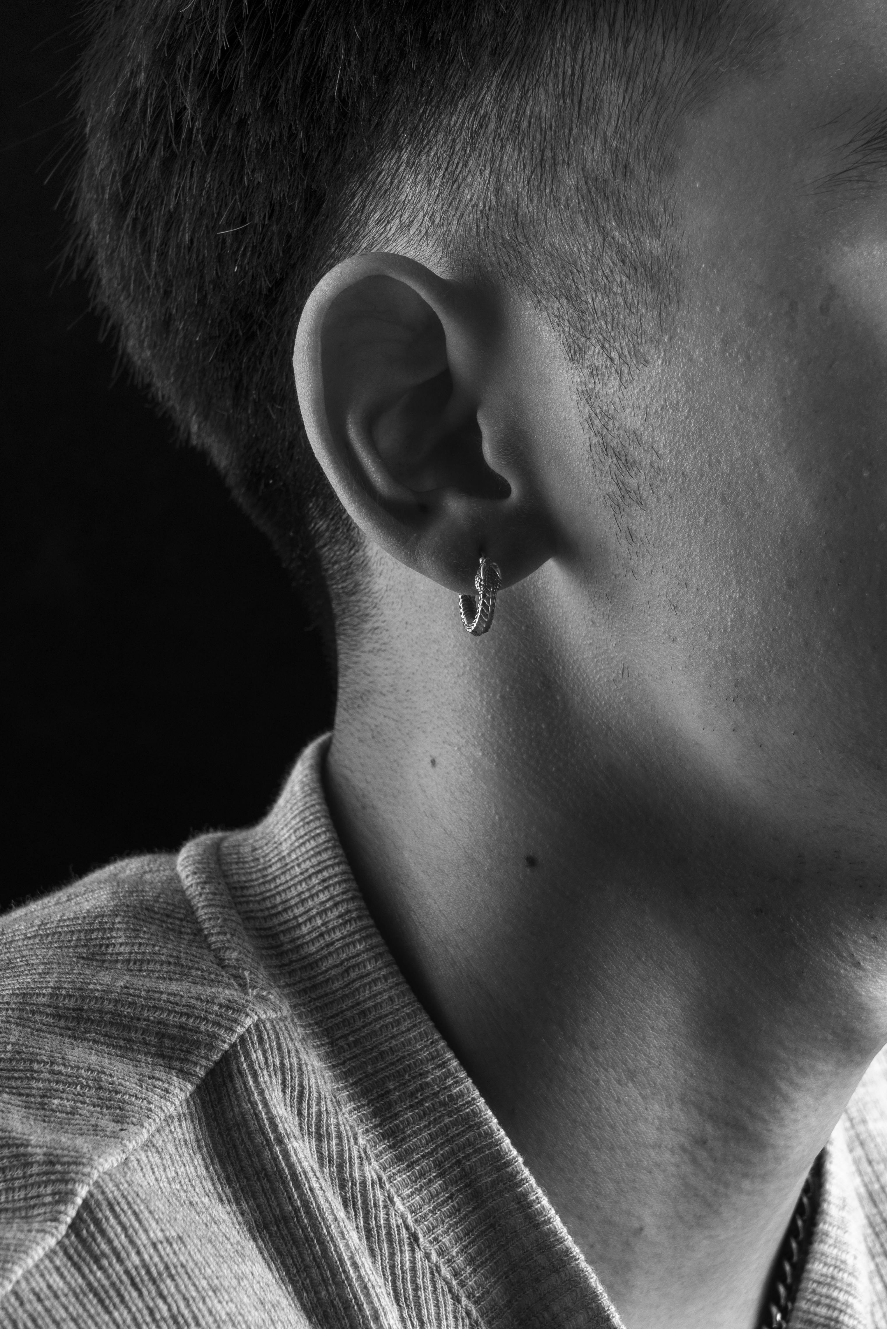 Serpent Earring in Man Ear · Free Stock Photo
