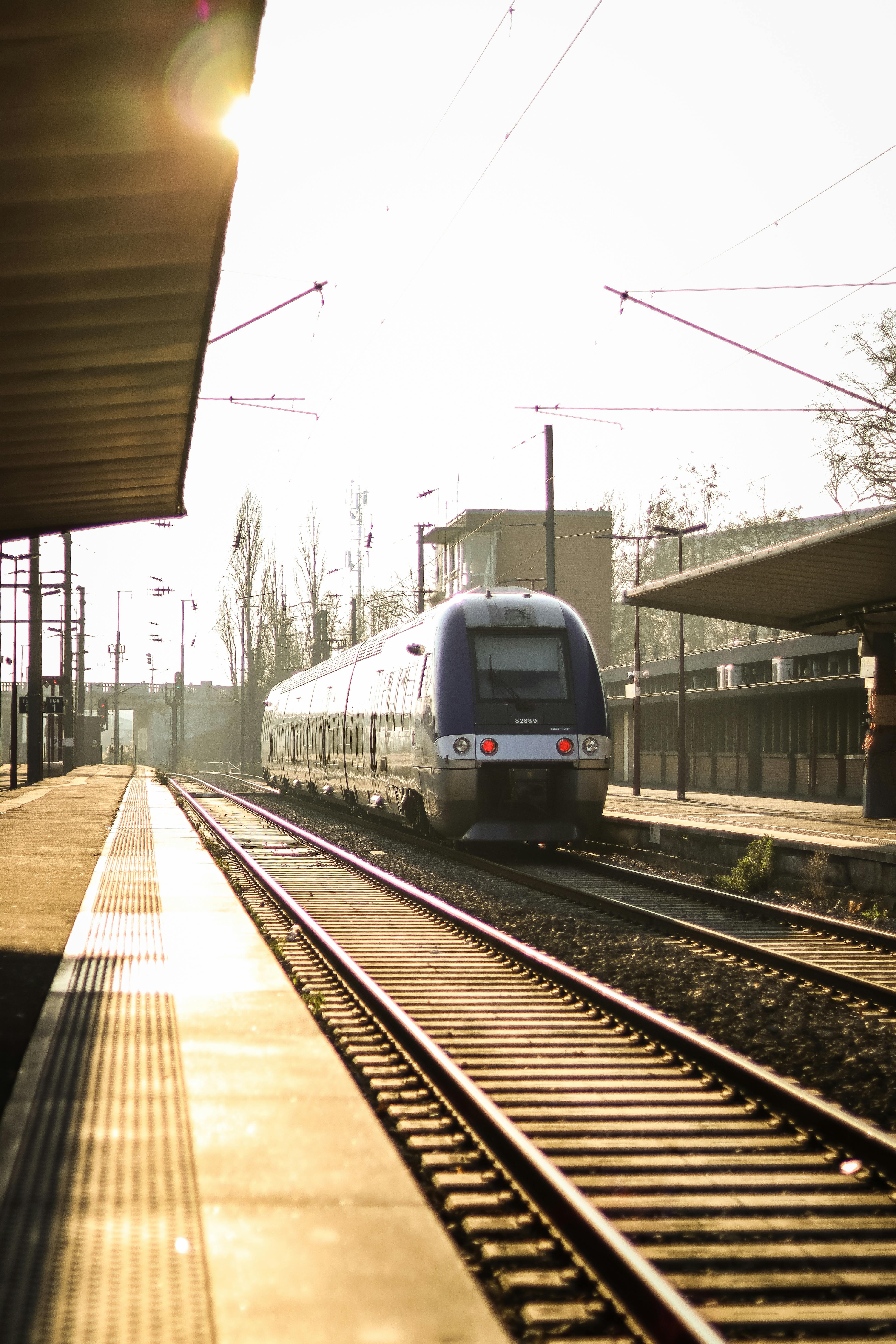 Urban Train Station with People on Platform · Free Stock Photo