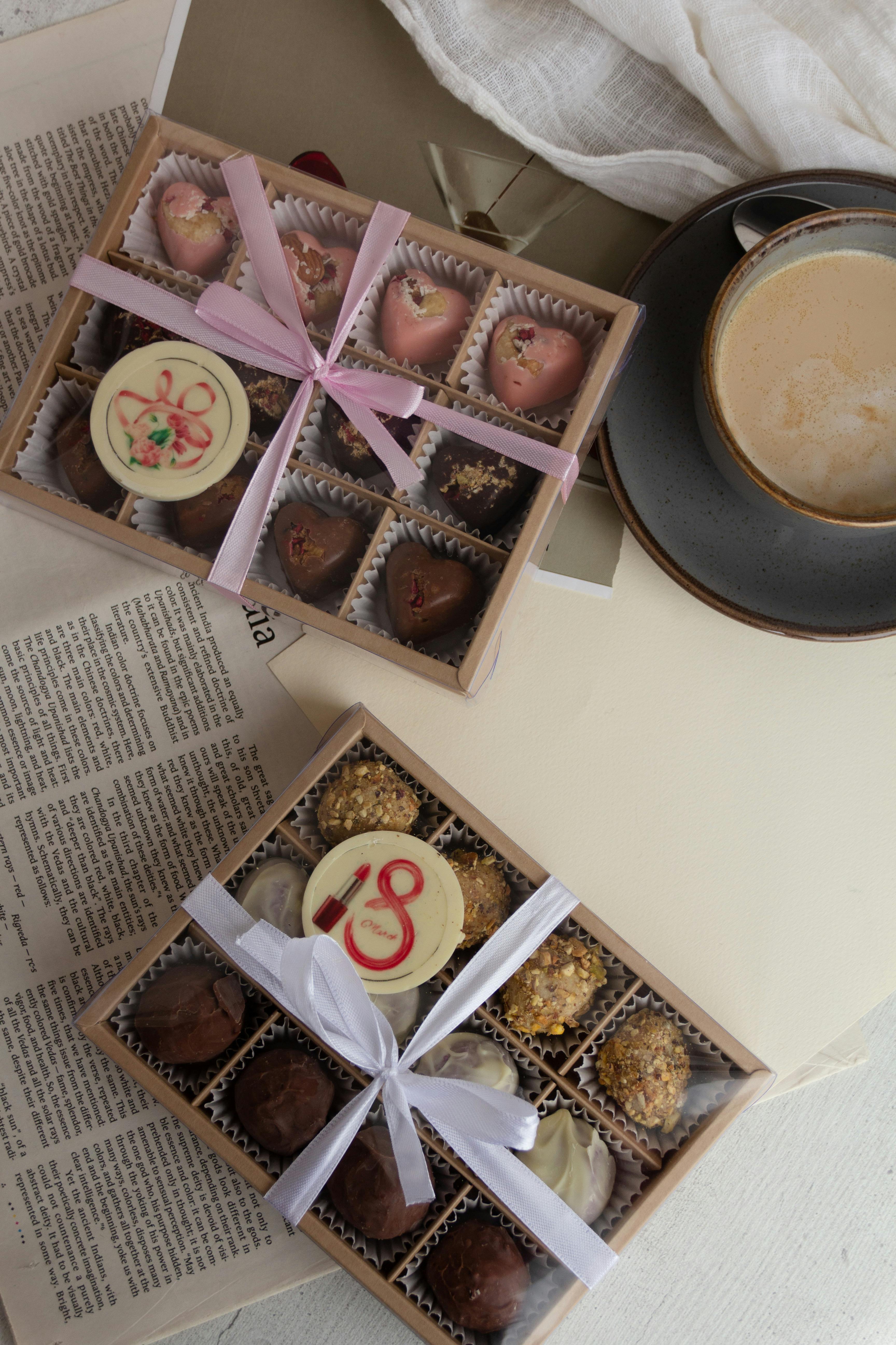 Boxes of Chocolates on the Table · Free Stock Photo
