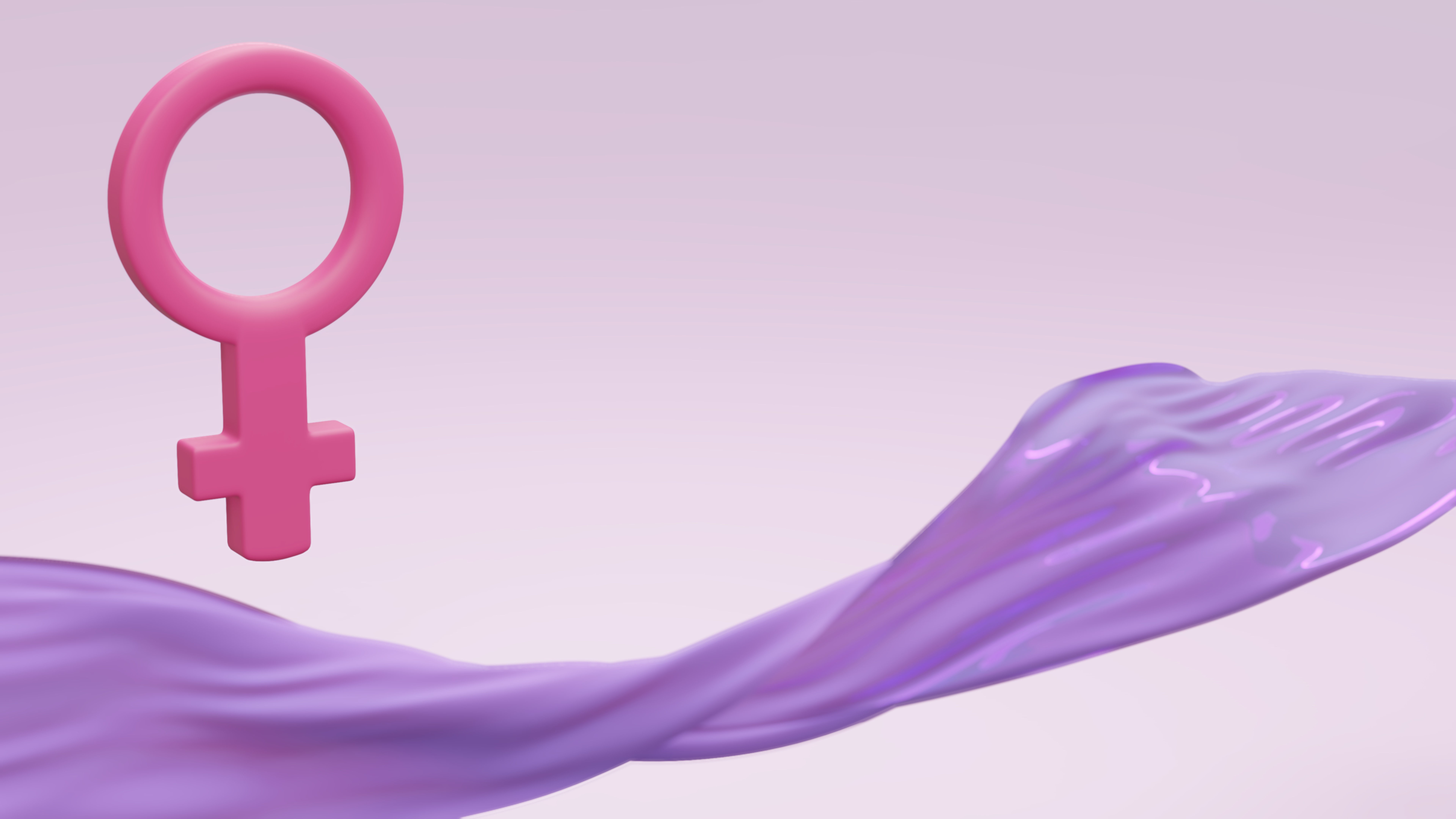 A pink female symbol on a purple background · Free Stock Photo