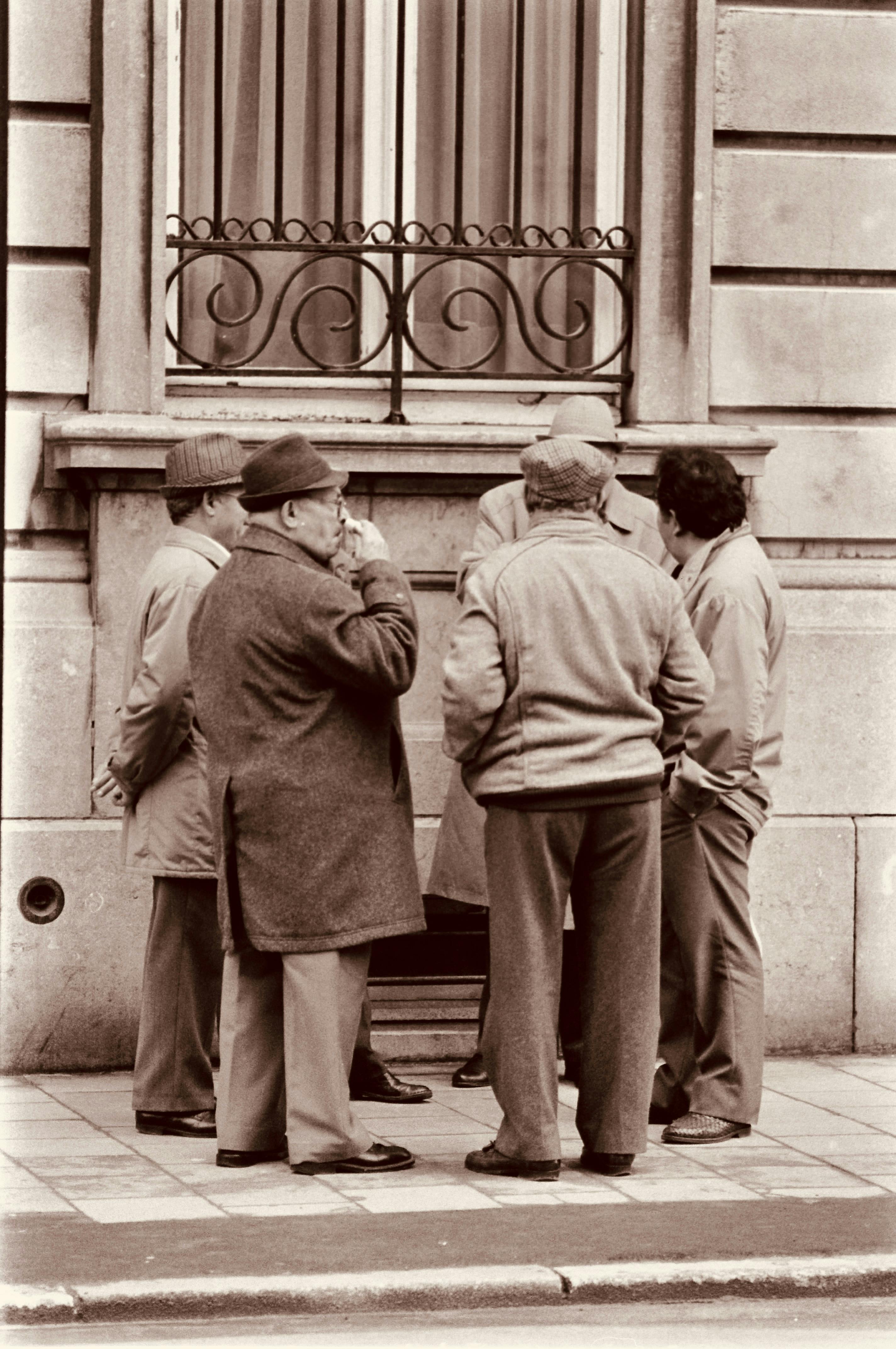 People Standing on Sidewalk · Free Stock Photo