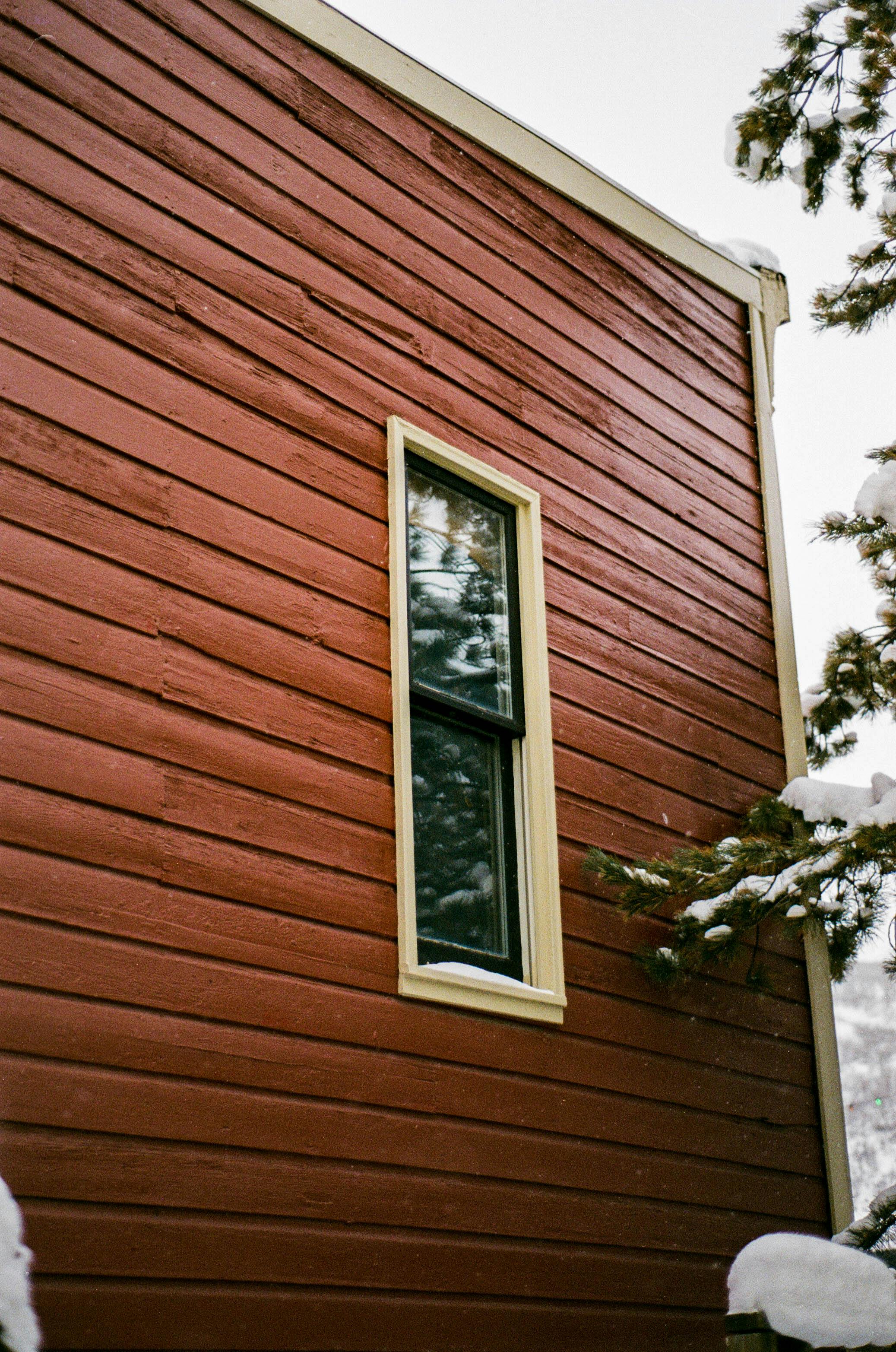 Cabin Wall with Window · Free Stock Photo