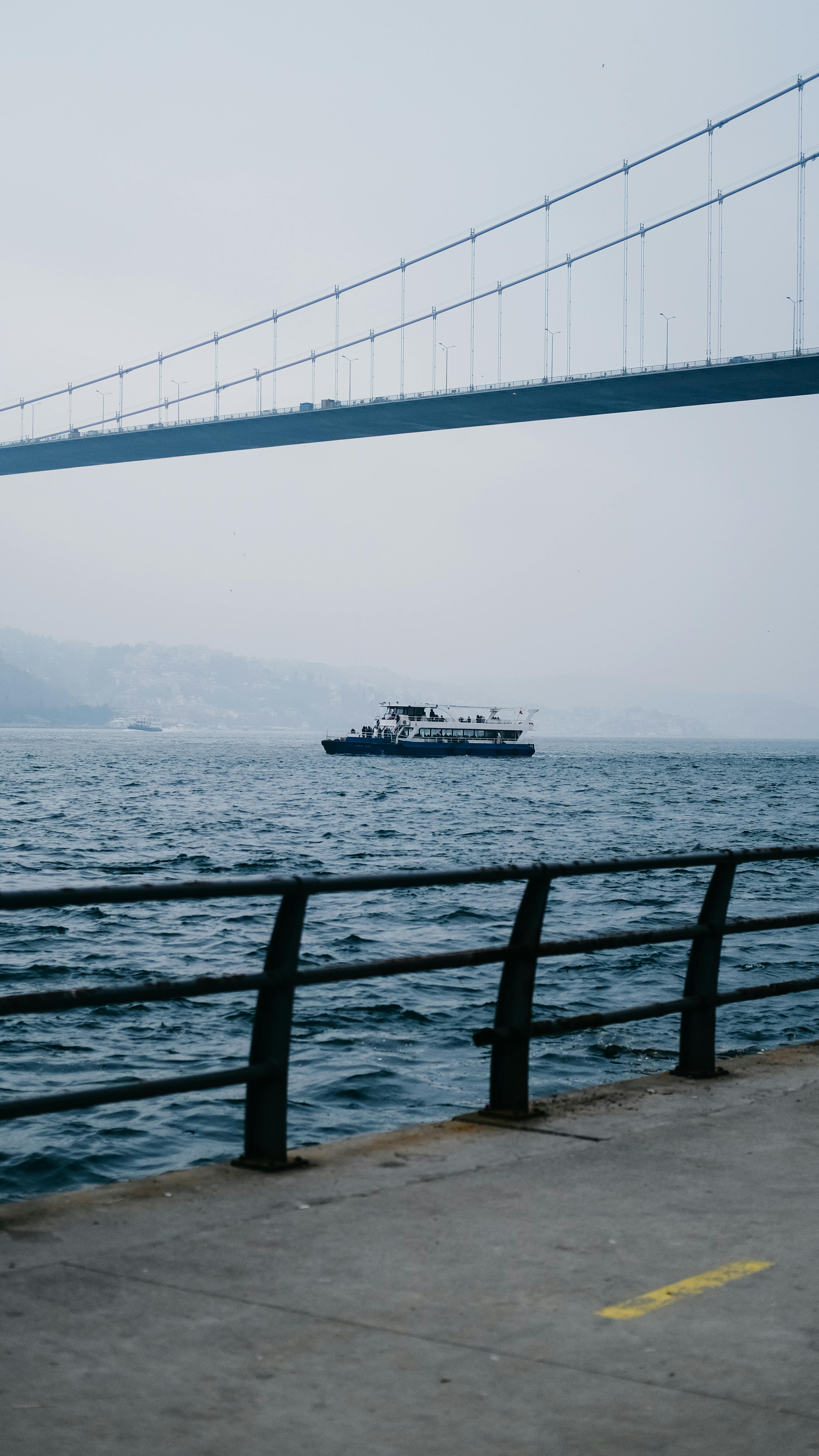 Ferry Under Bridge · Free Stock Photo