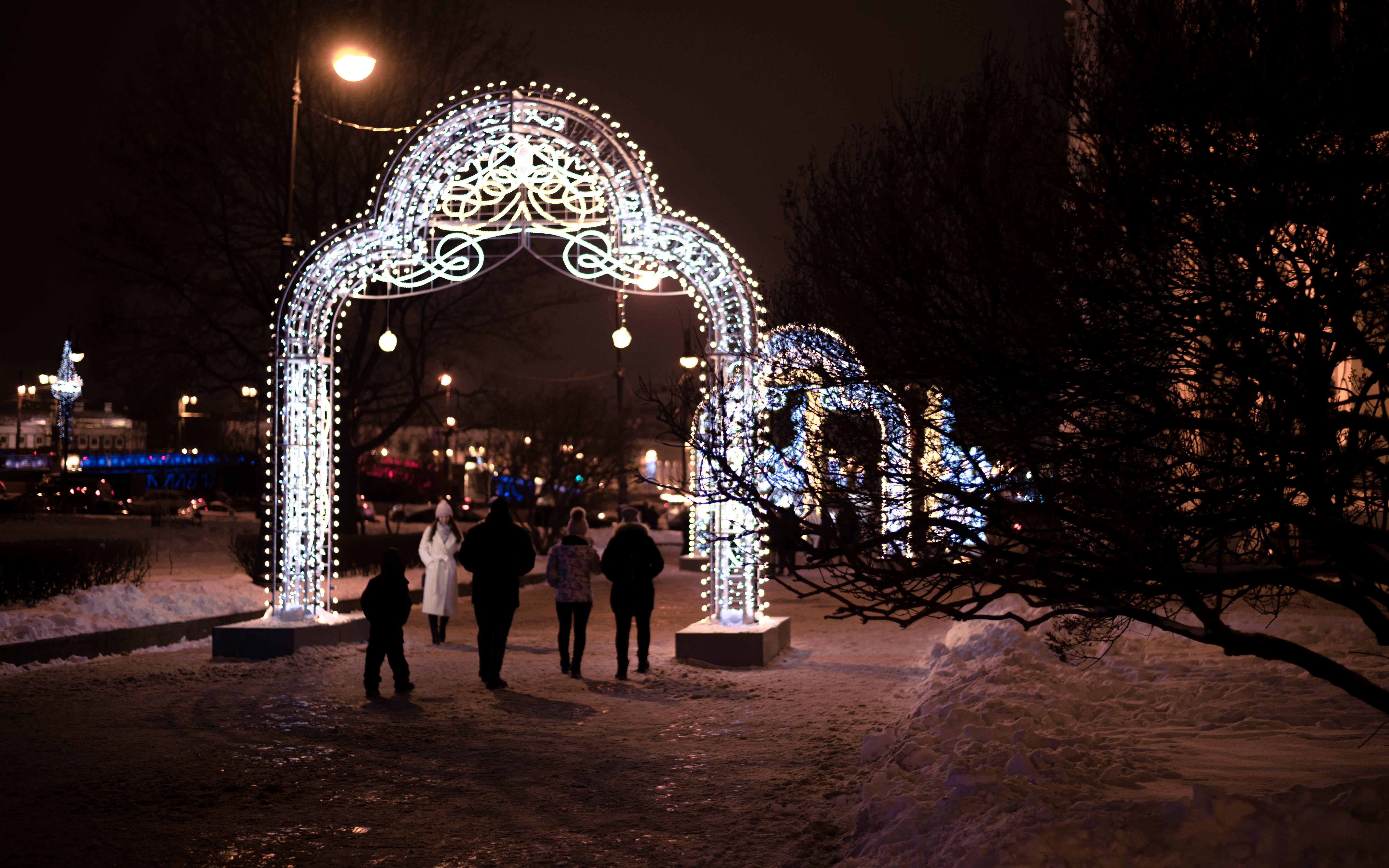 Toy and Christmas Decoration on Snow · Free Stock Photo