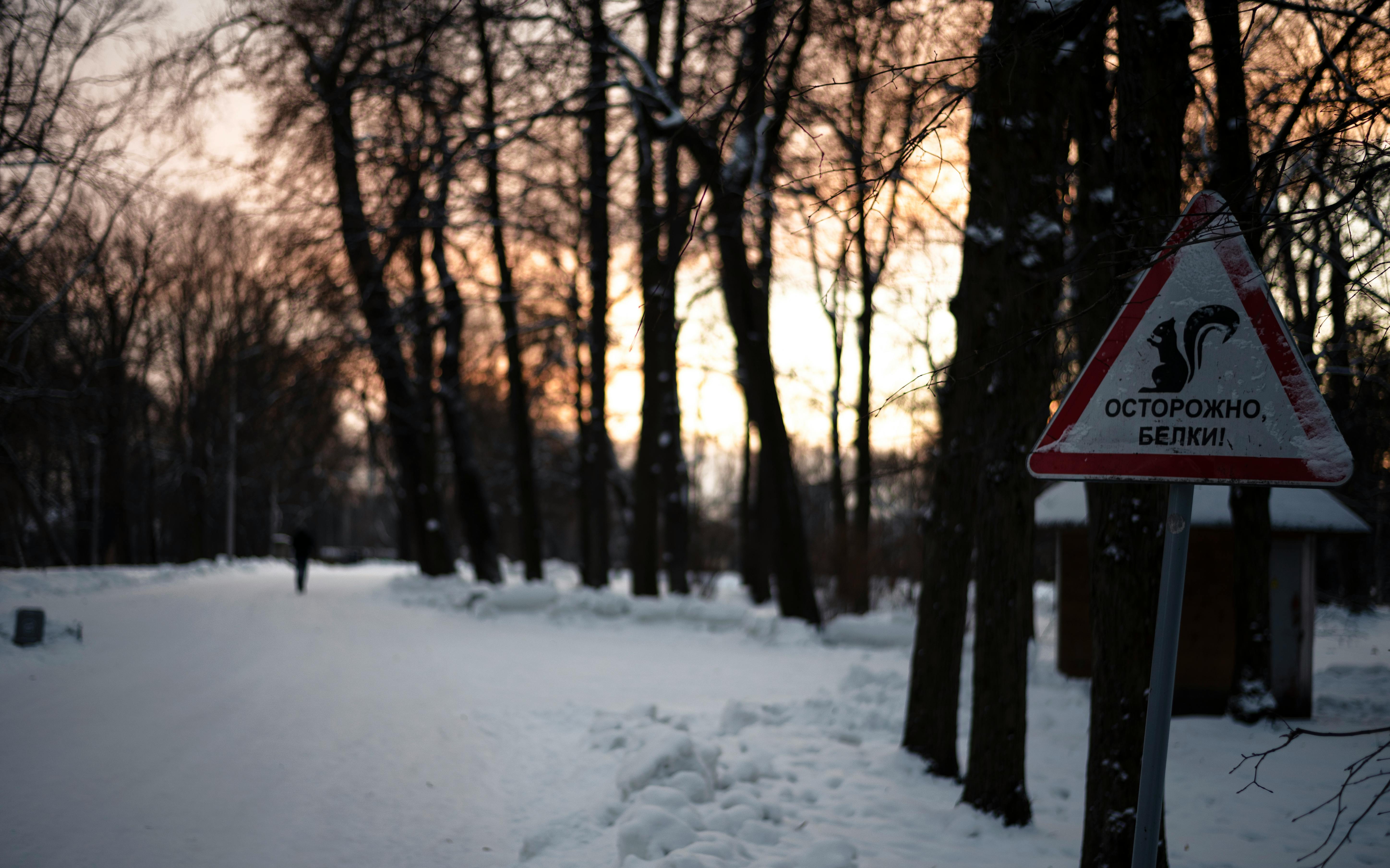 Warning Sign in Russian · Free Stock Photo