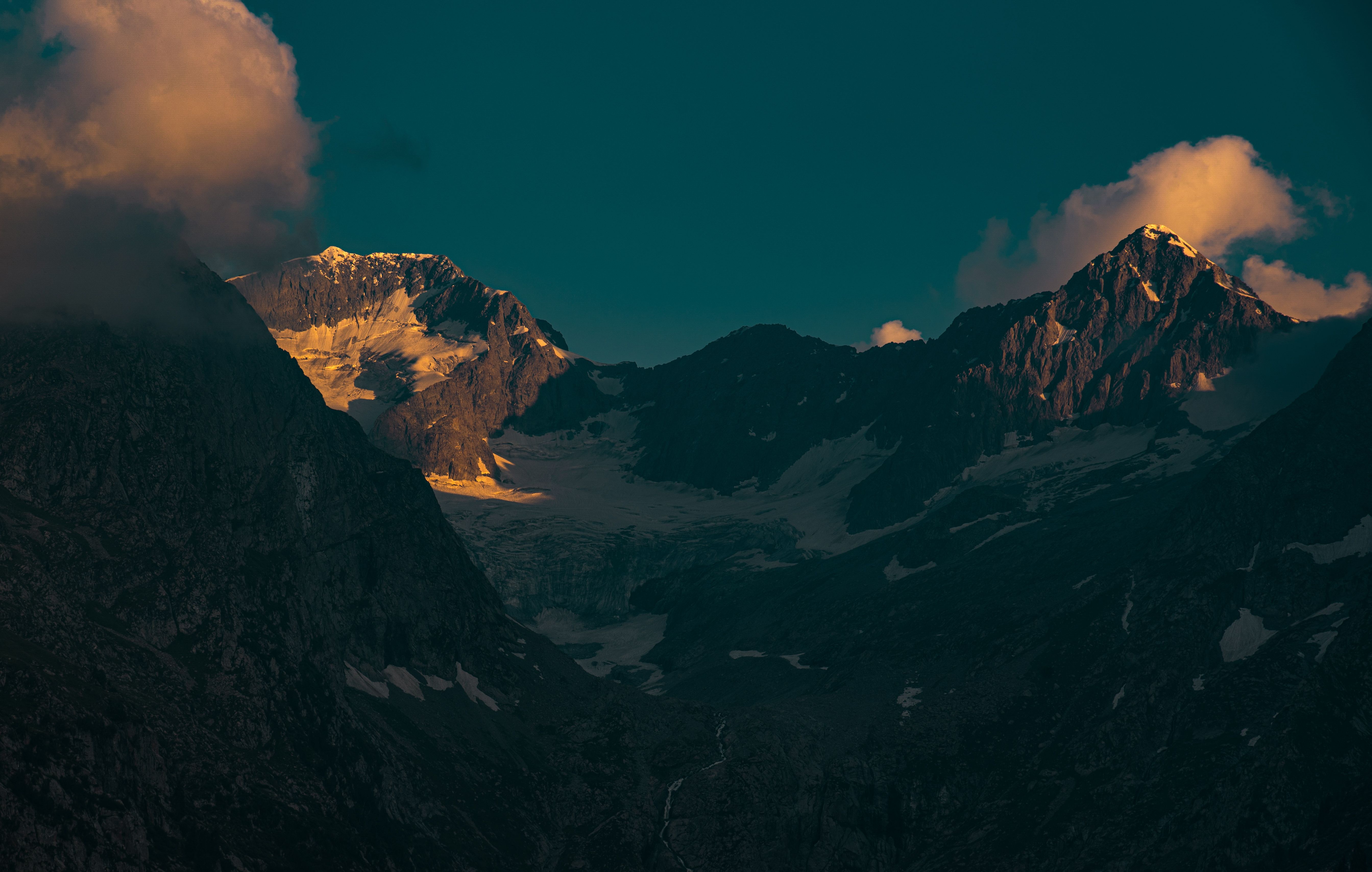 Mountains Peaks in Shadow · Free Stock Photo