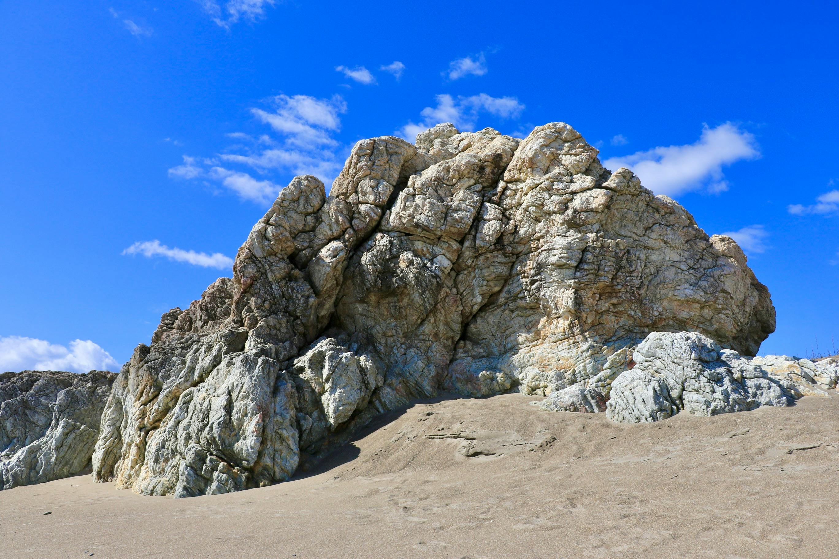 Rock Formation in Desert against Blue Sky · Free Stock Photo