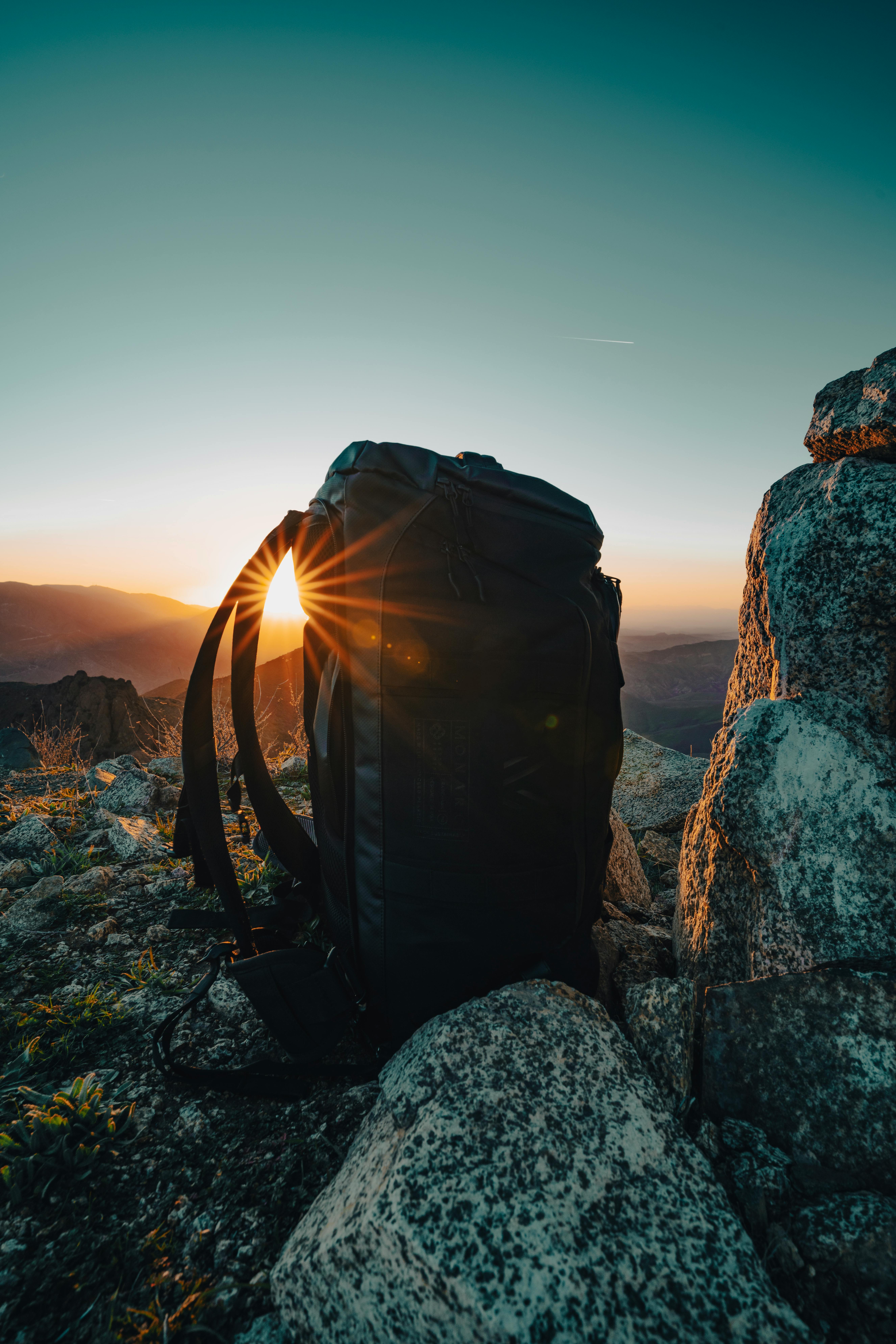 Backpack and Sunset · Free Stock Photo