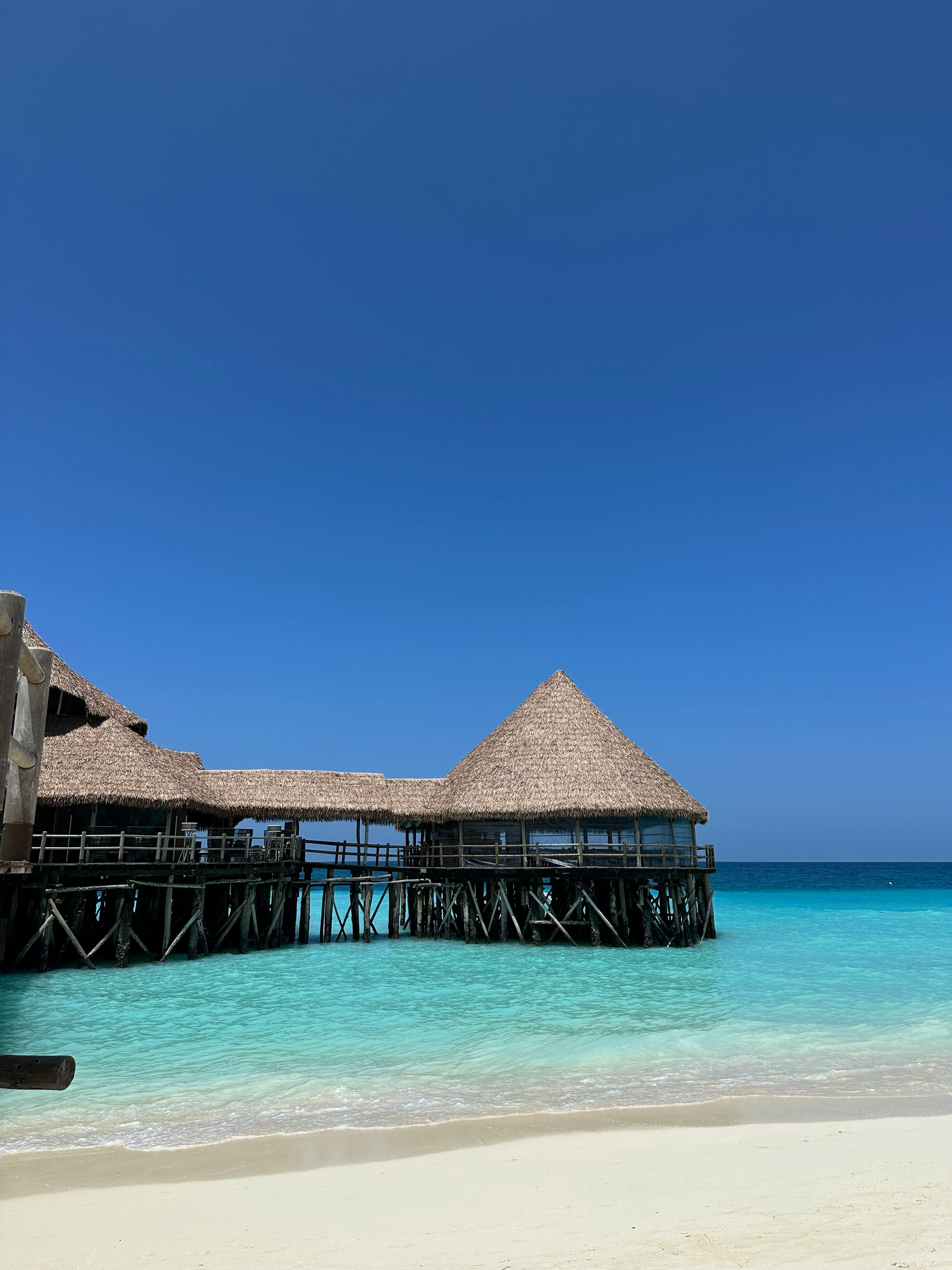 Pier at Beach of Exotic Island · Free Stock Photo
