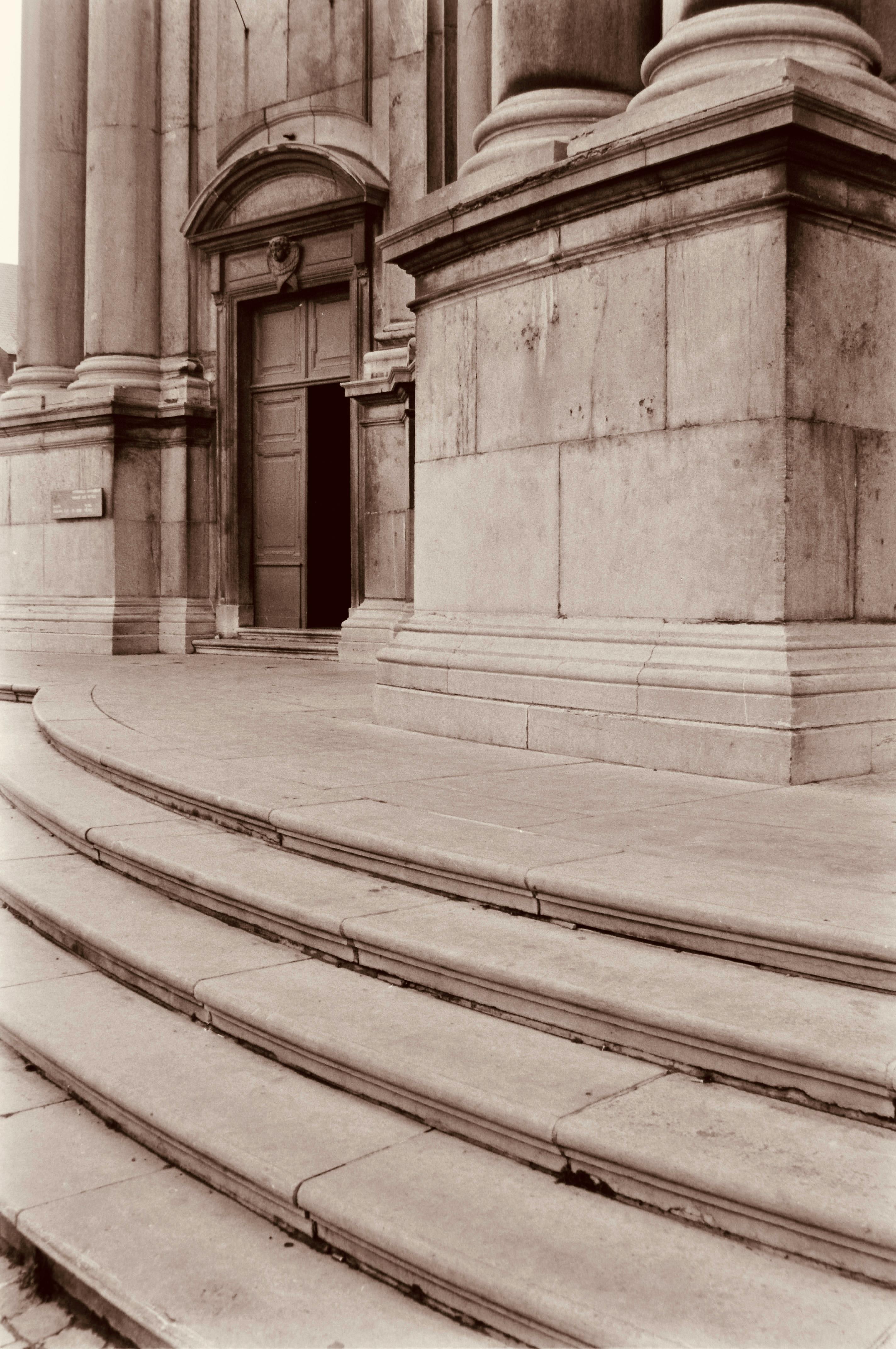 Sepia Picture of a Monumental Building Exterior · Free Stock Photo