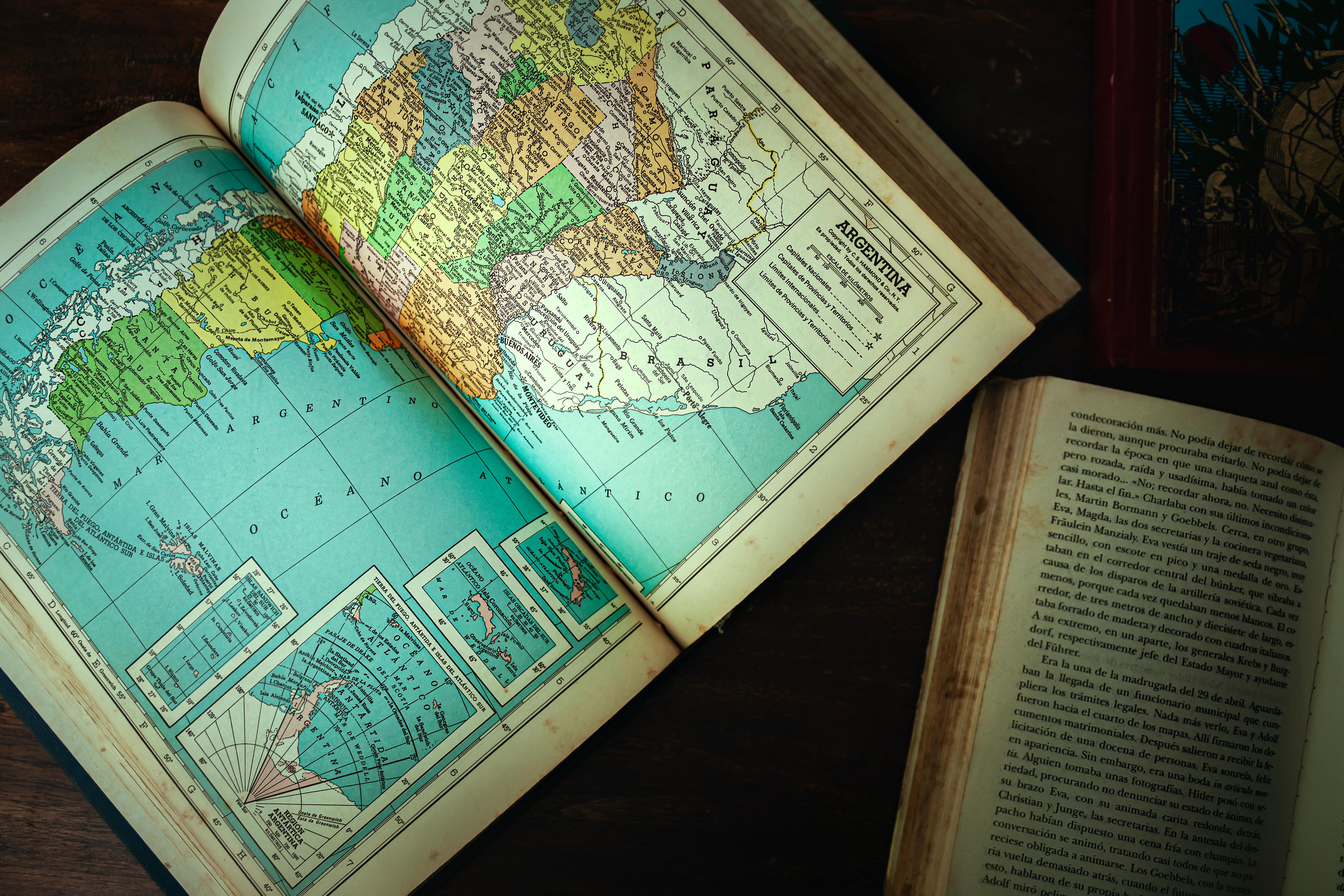 A Bunch of Open Books in Rows · Free Stock Photo