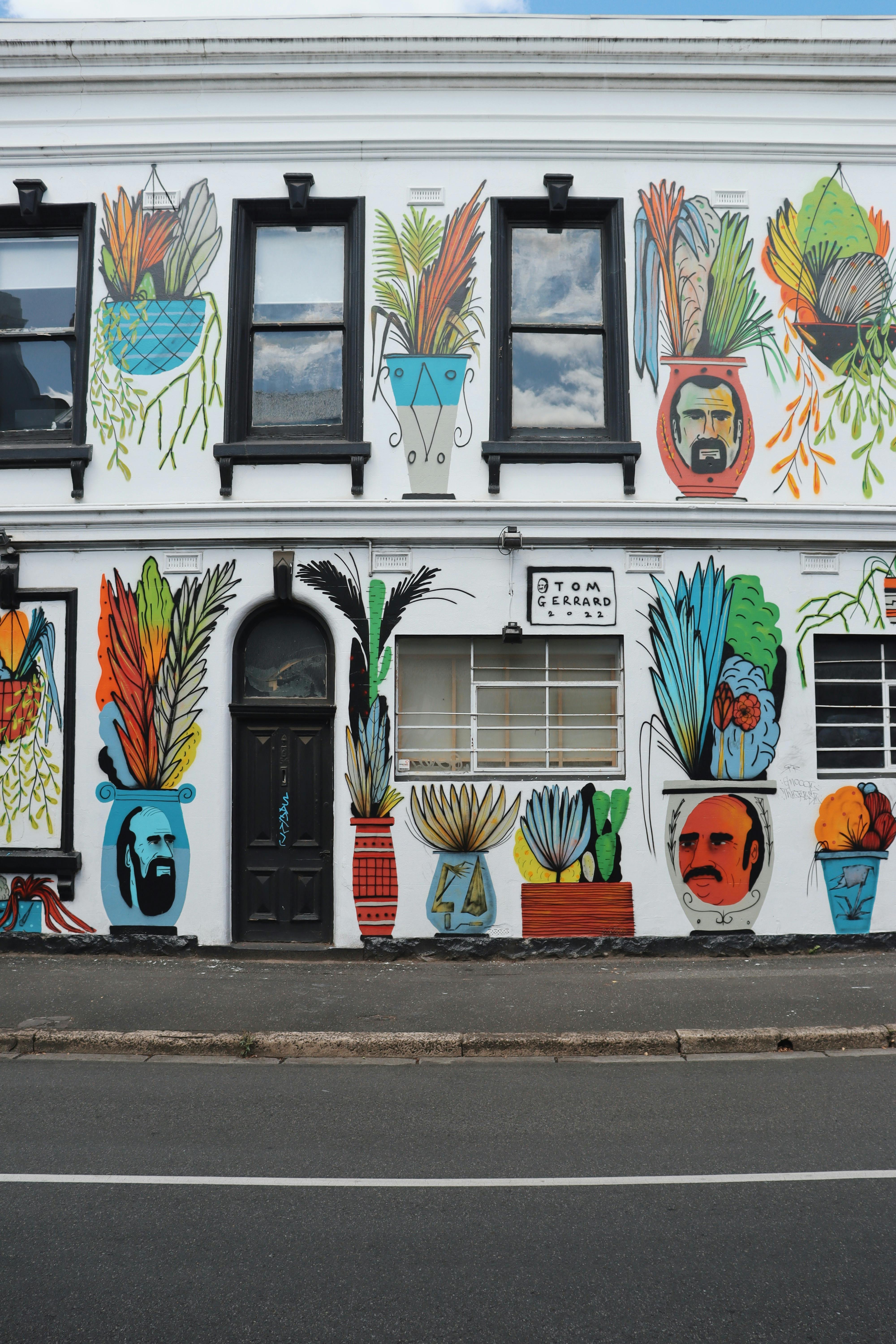 Human Face Painting On Wall · Free Stock Photo