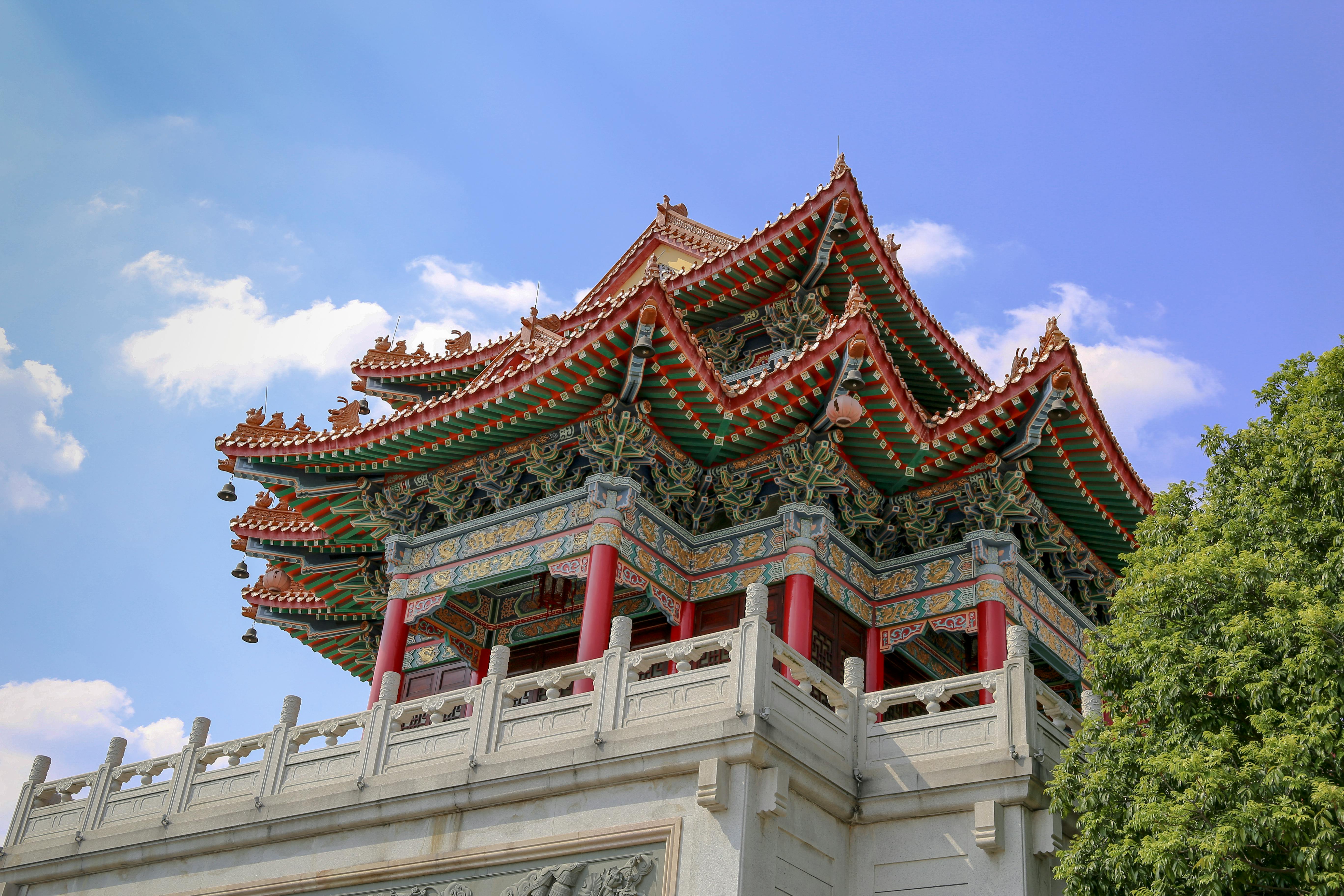 Low Angle Shot of Temple Building · Free Stock Photo