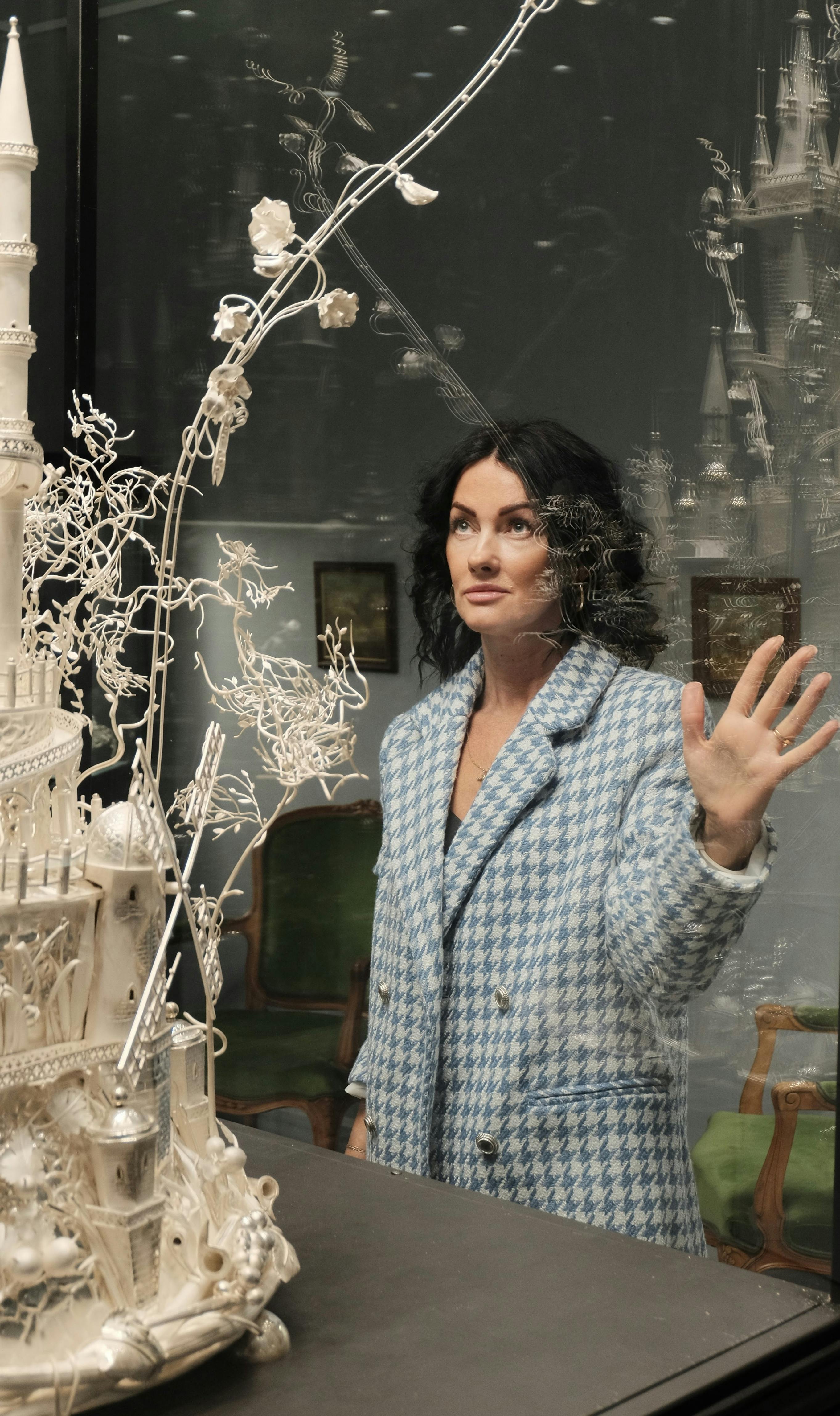 Woman behind Glass · Free Stock Photo