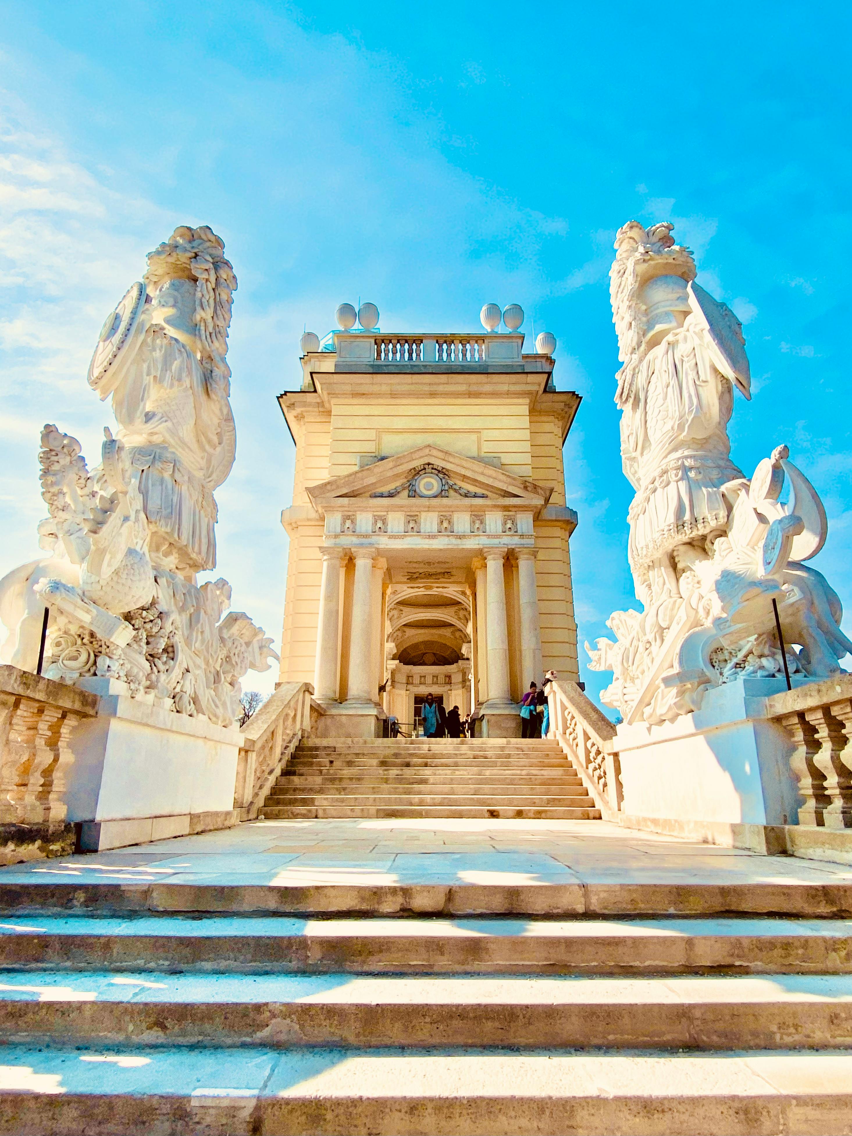 Side Steps of Gloriette at Schonbrunn Palace, Vienna, Austria · Free ...