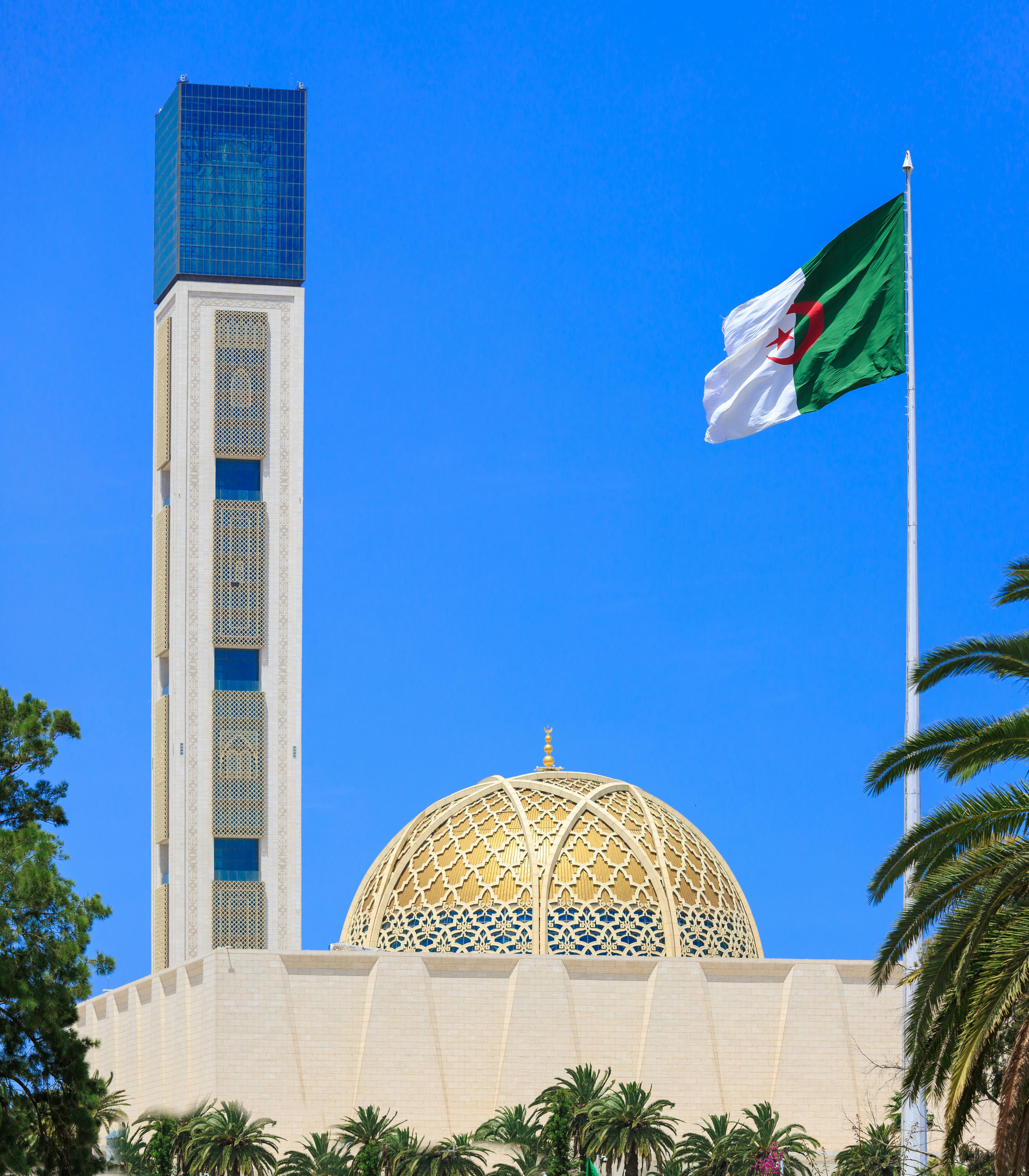 Great Mosque of Algiers against Blue Sky in Algeria · Free Stock Photo