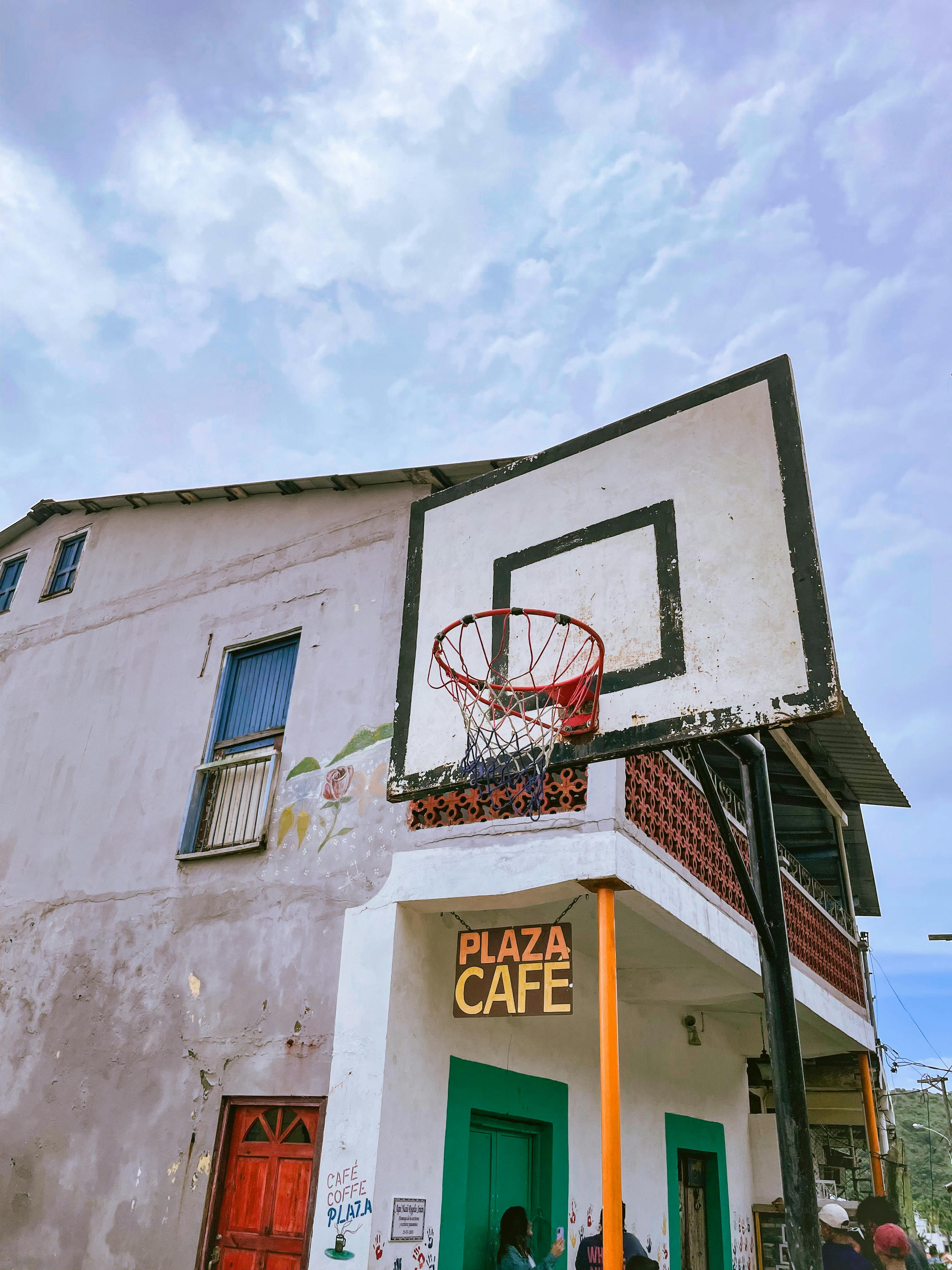 Basketball Hoop outside a Building · Free Stock Photo