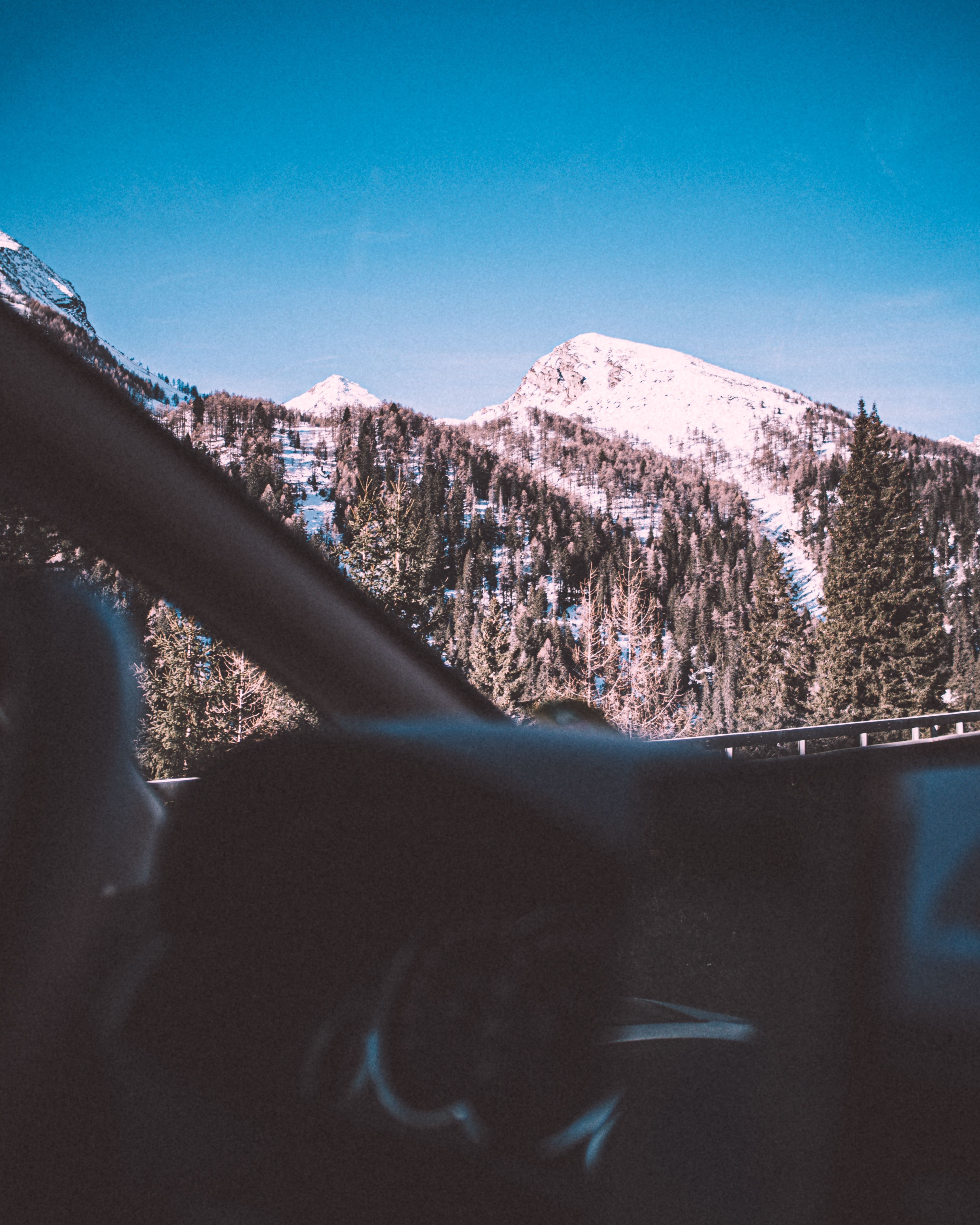 Car Windshield with a View of the Mountains · Free Stock Photo