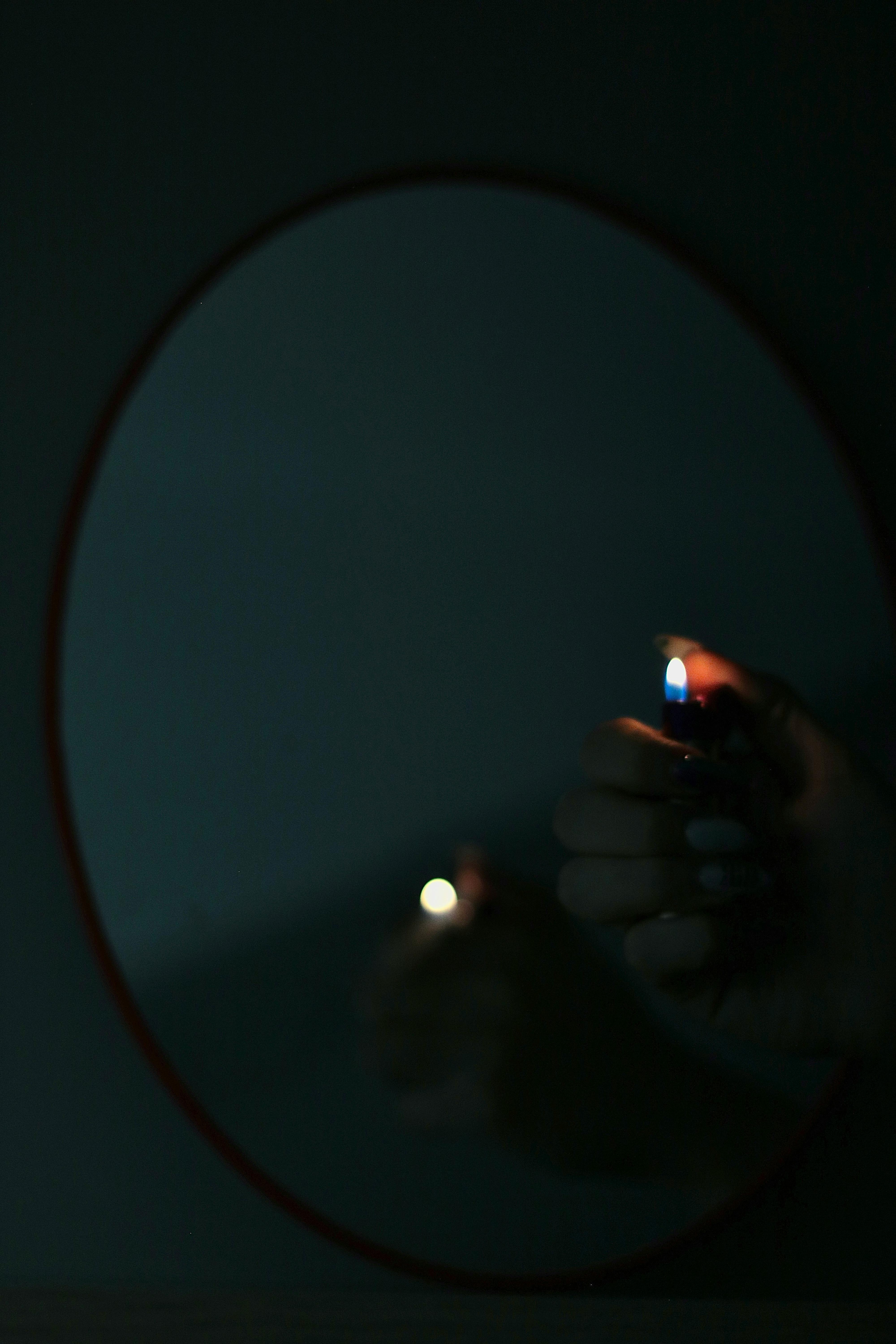 Reflection Of Finger In A Mirror · Free Stock Photo