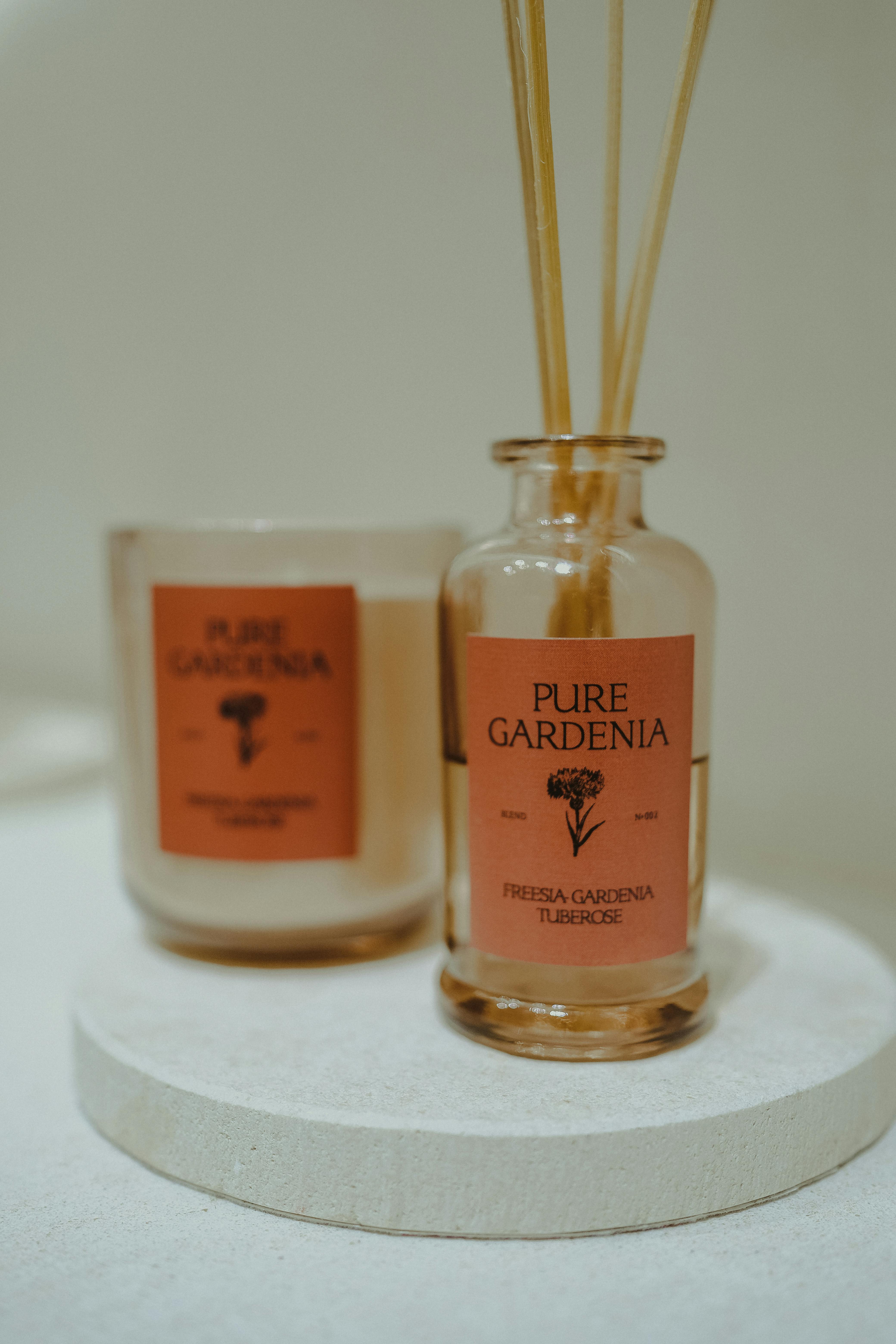 Gardenia Perfume and Candle · Free Stock Photo