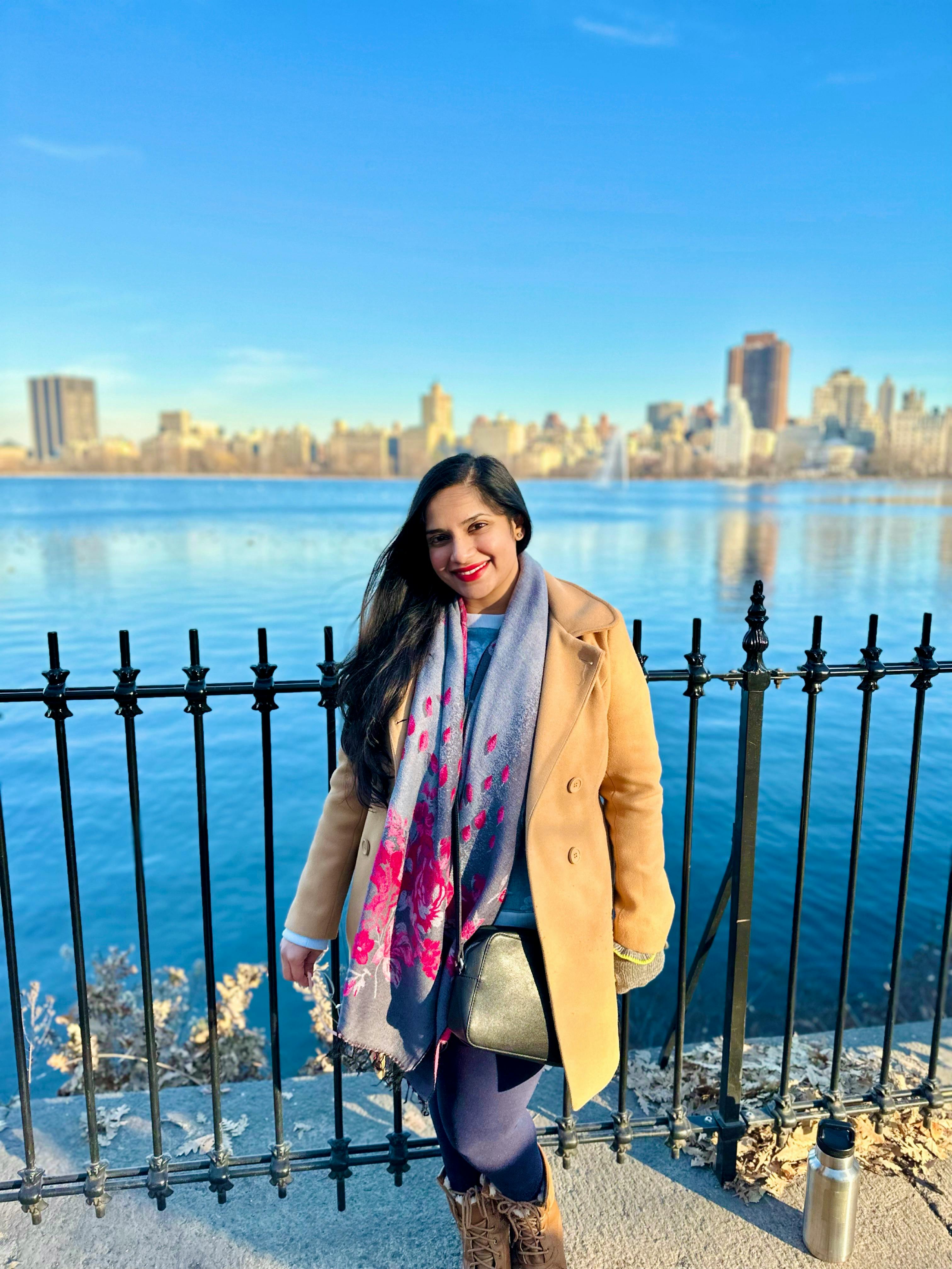 Woman Wearing Colorful Clothes in Harbor · Free Stock Photo