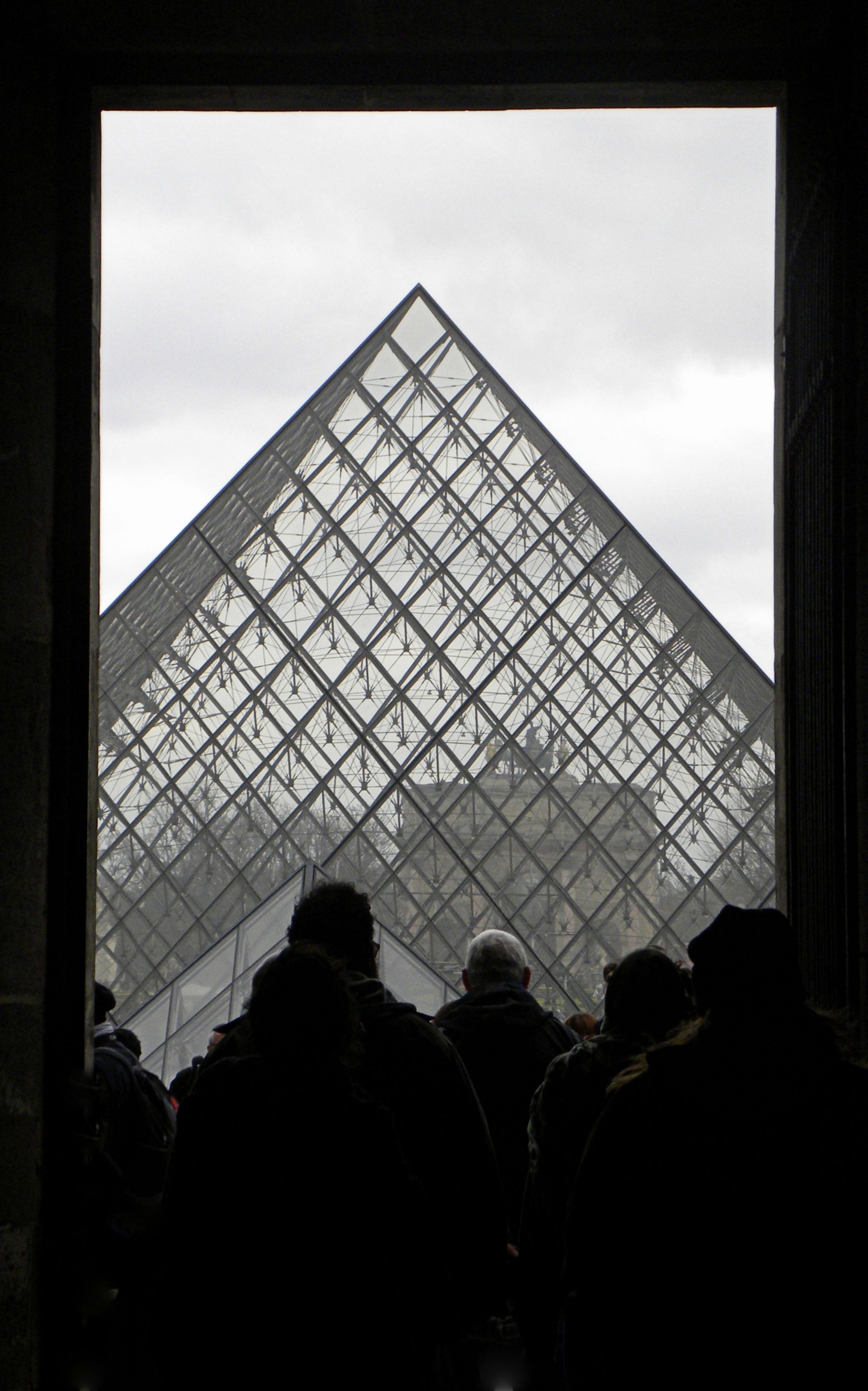 People Looking at Louvre Pyramid, Paris, France · Free Stock Photo