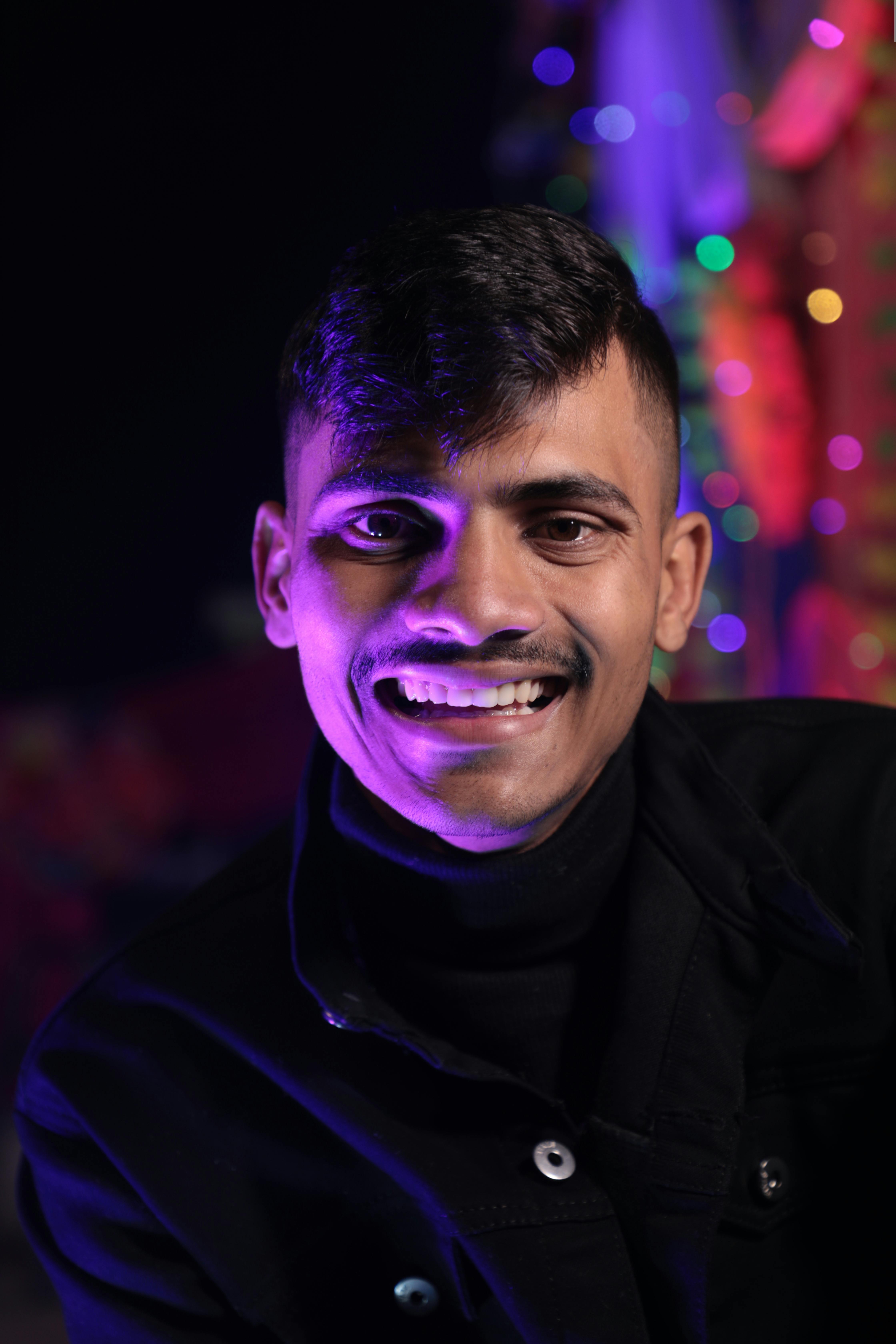 Portrait of a Man Smiling · Free Stock Photo