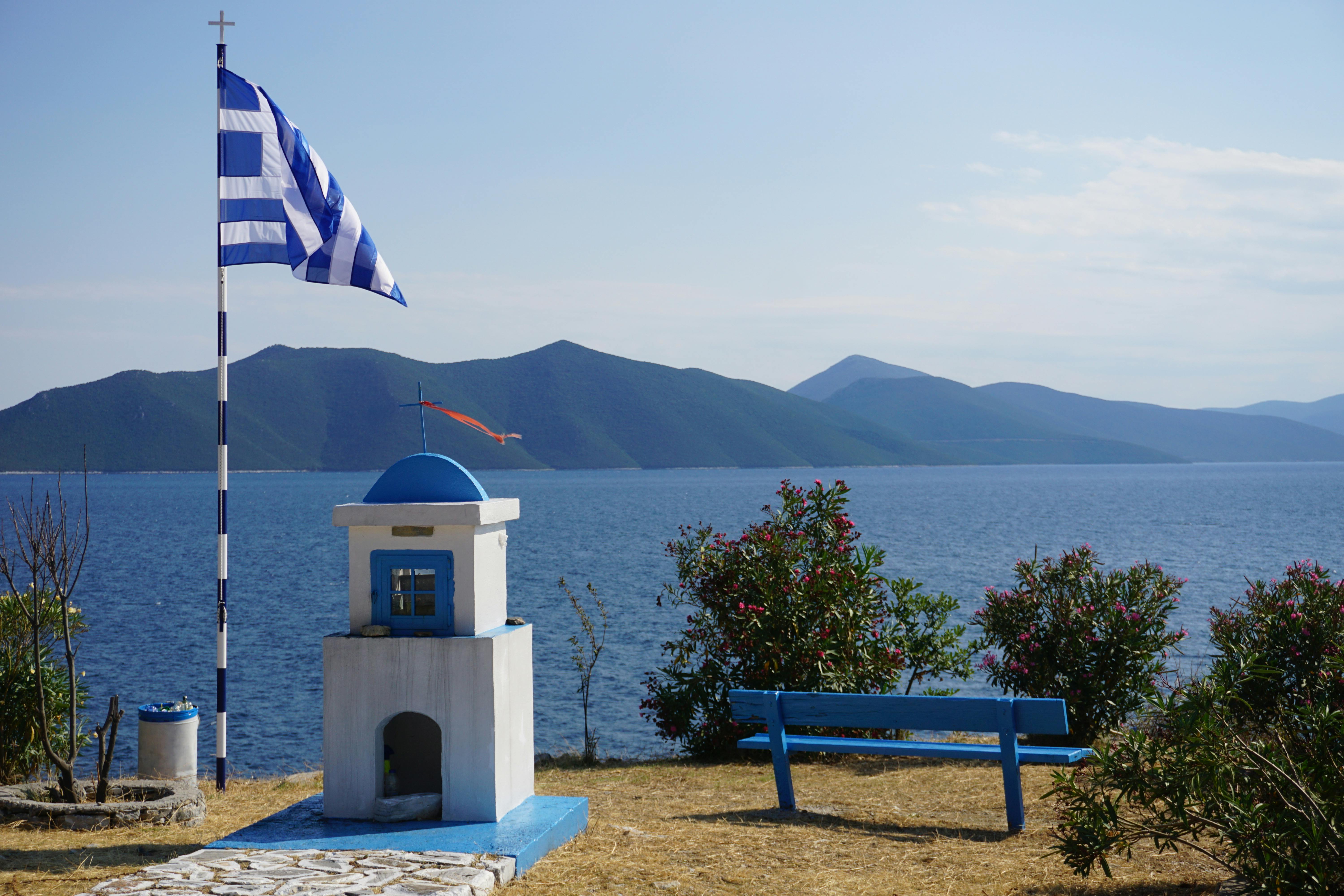 Greek Christian Shrine at the Sea · Free Stock Photo