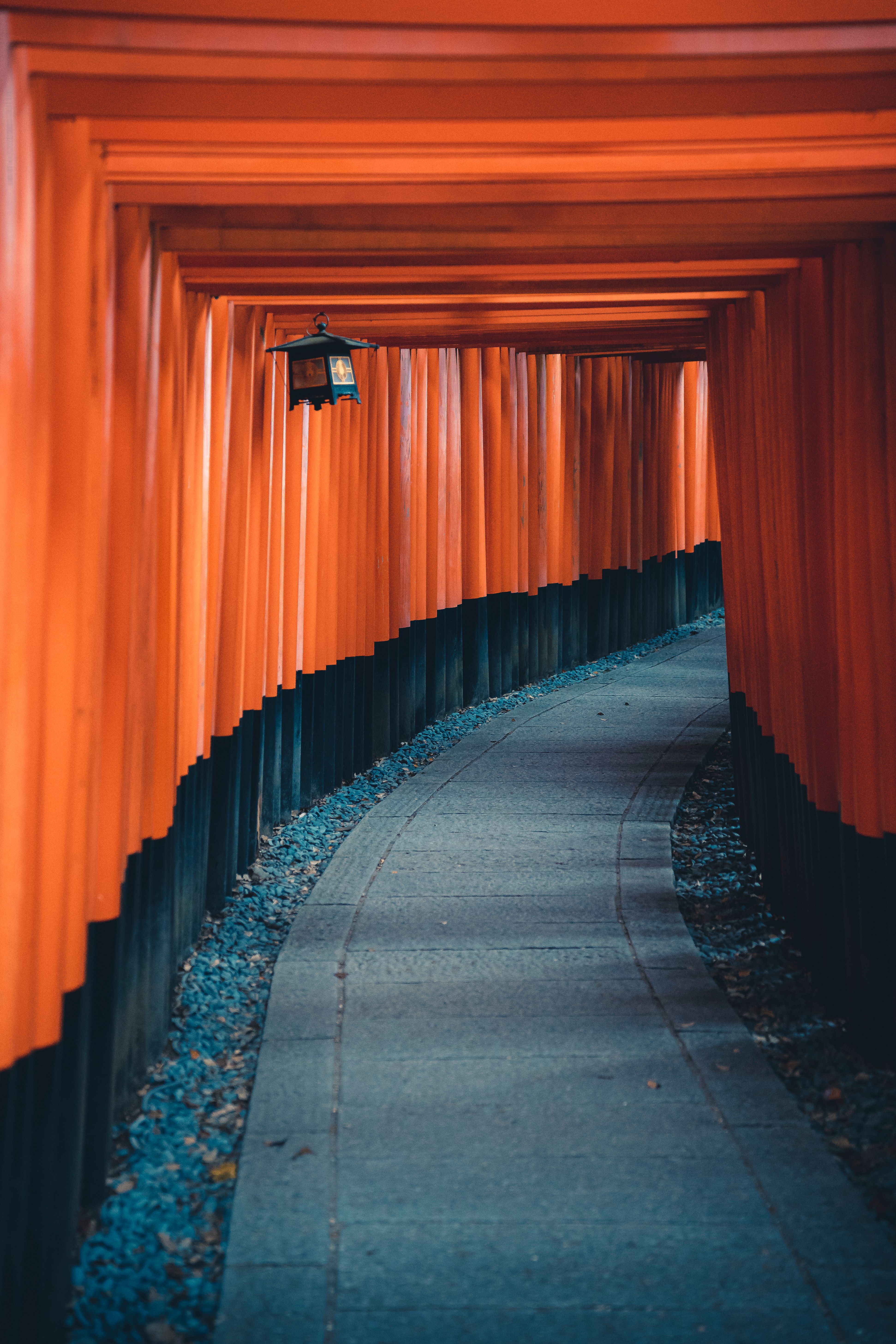 Red Walls of Tunnel · Free Stock Photo