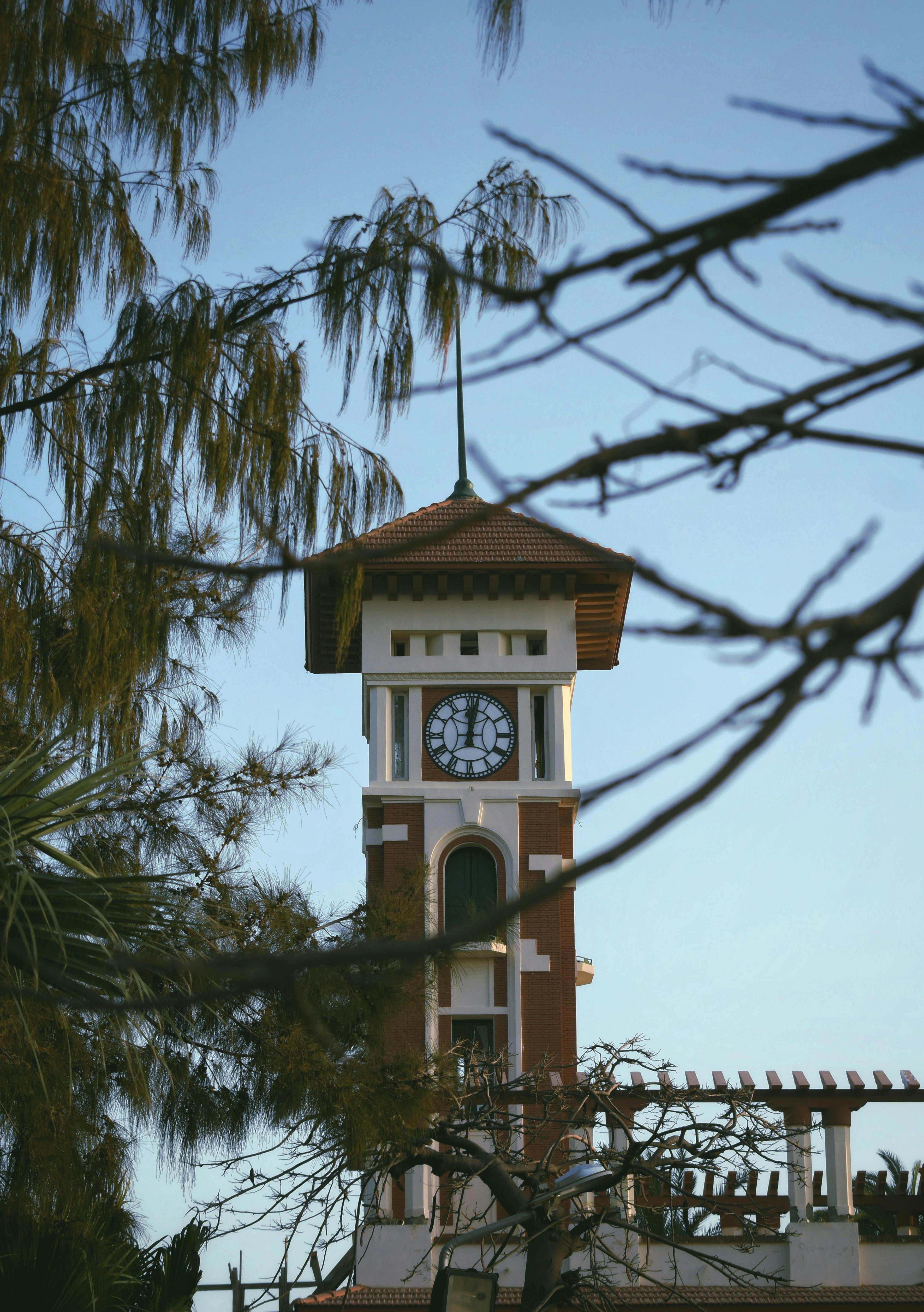 Clock on Tower of Montaza Palace in Alexandria · Free Stock Photo