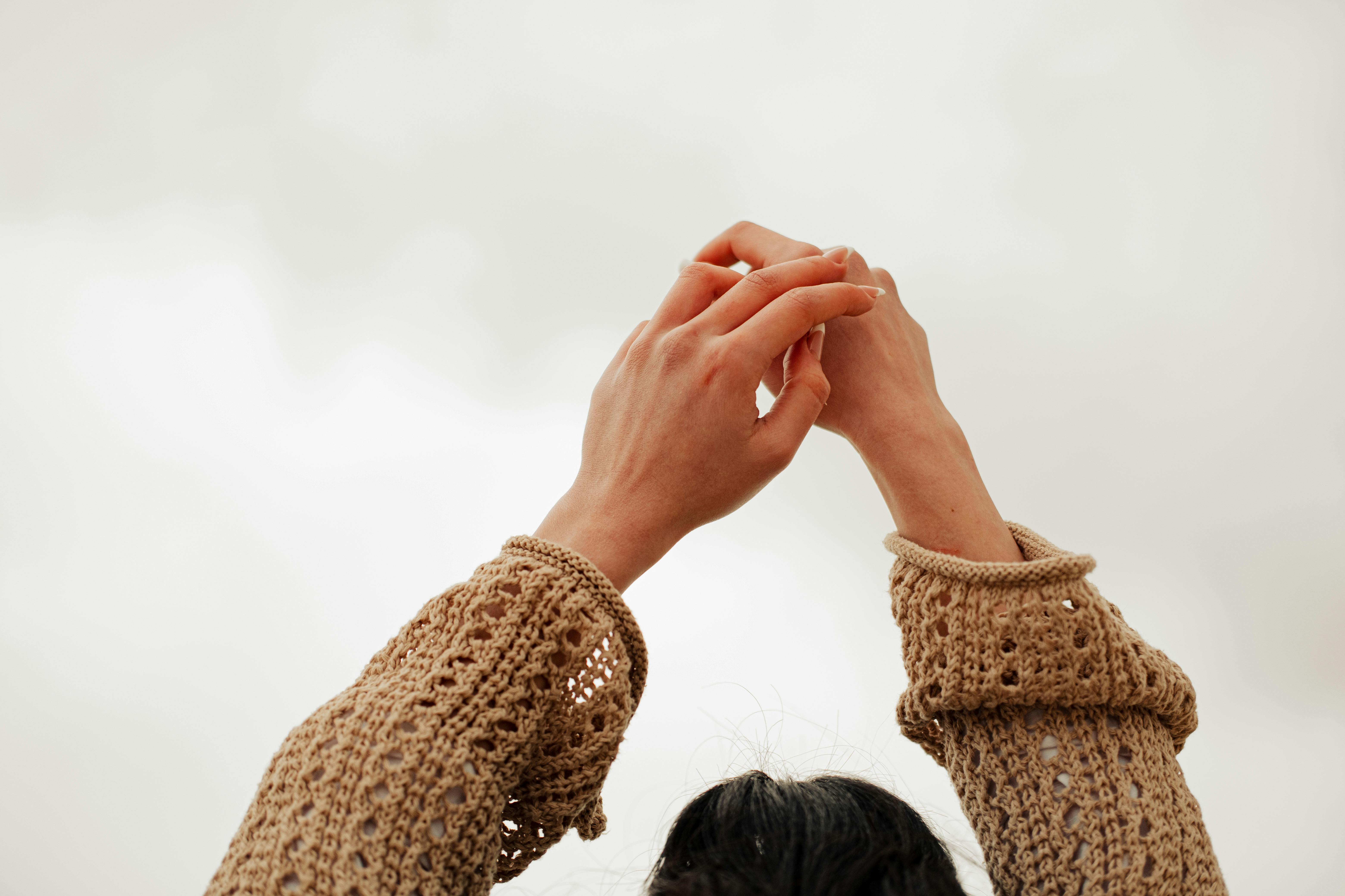 Women With Folded Hands Photos, Download The BEST Free Women With ...